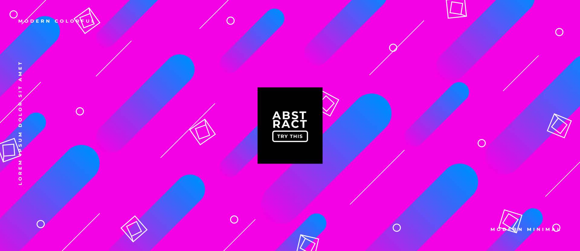 Neon pink abstract background with moving blend blue strip line ...