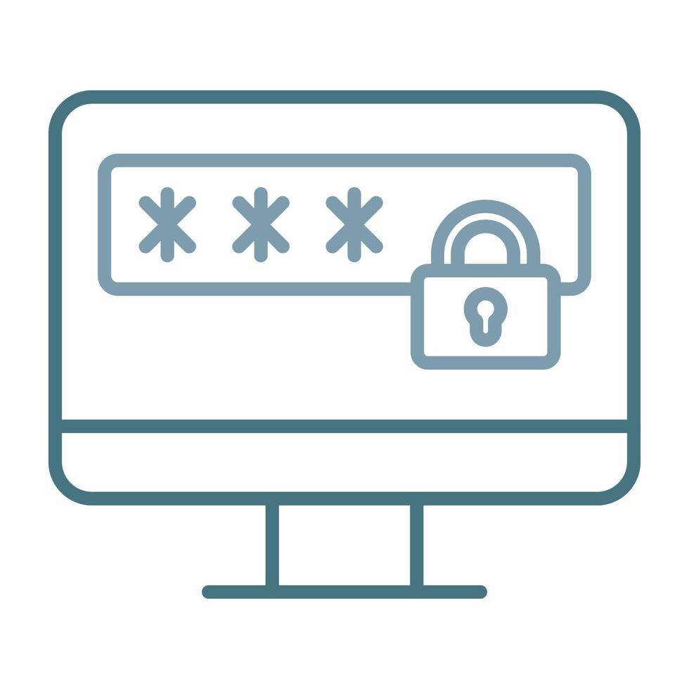 Password Line Two Color Icon 4691664 Vector Art At Vecteezy