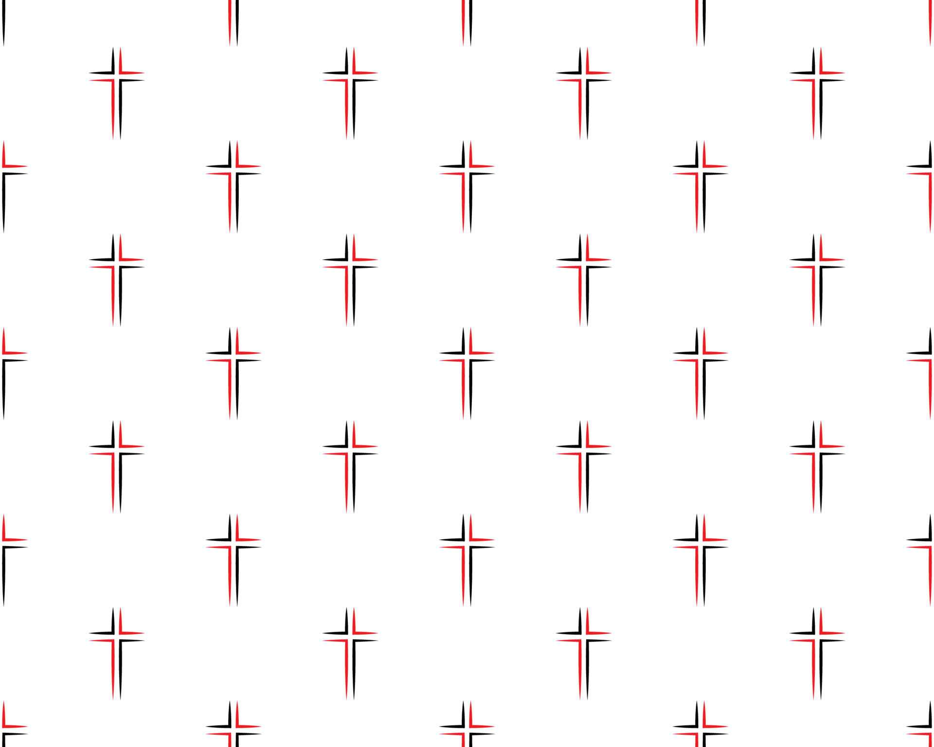 Christian Cross Pattern Simple Illustration Of Christian Cross Vector
