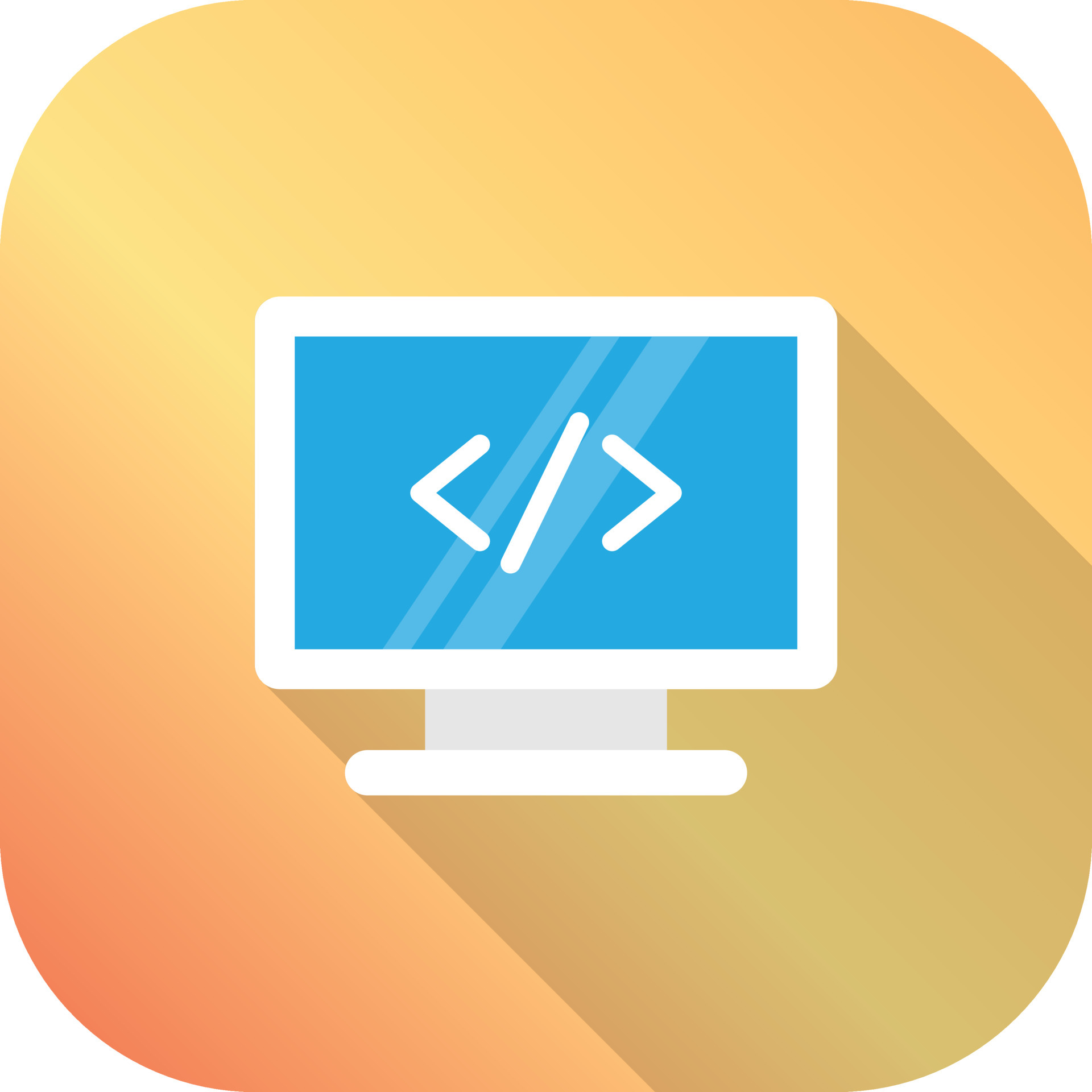 codificación icono plano 4697119 Vector en Vecteezy