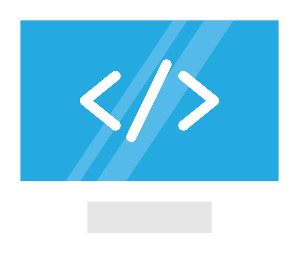 coding flat icon 4697220 Vector Art at Vecteezy