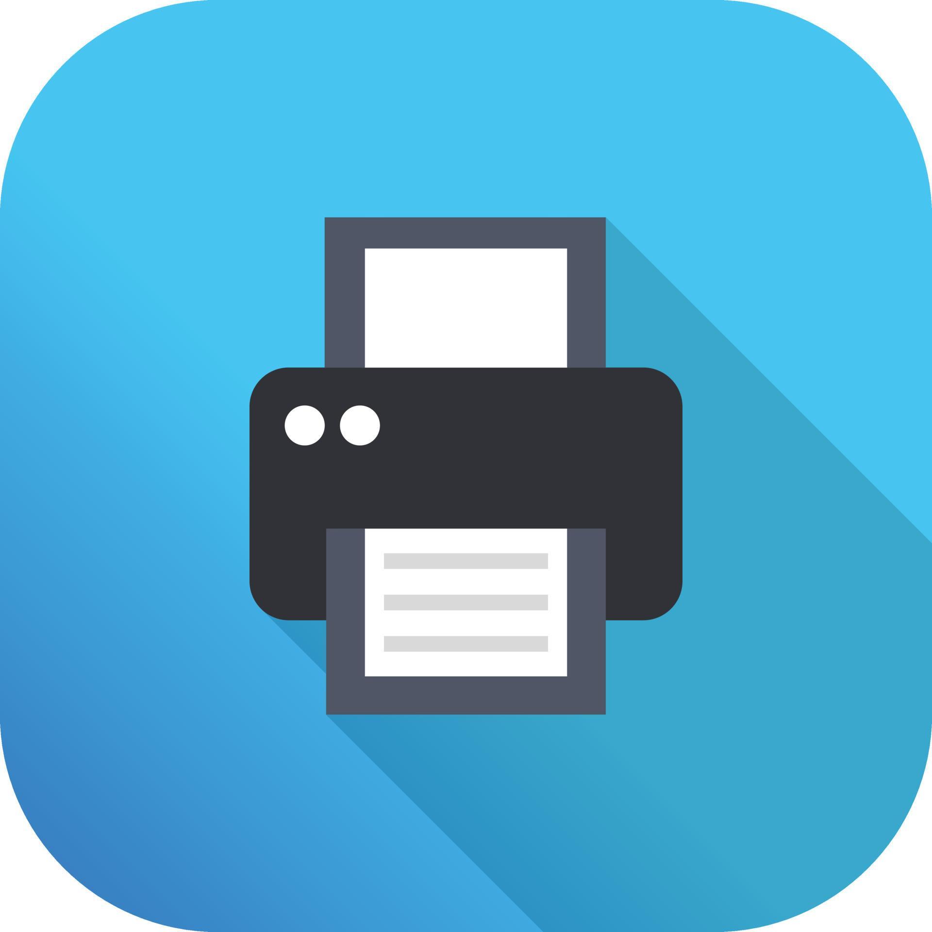 printer flat icon 4697346 Vector Art at Vecteezy