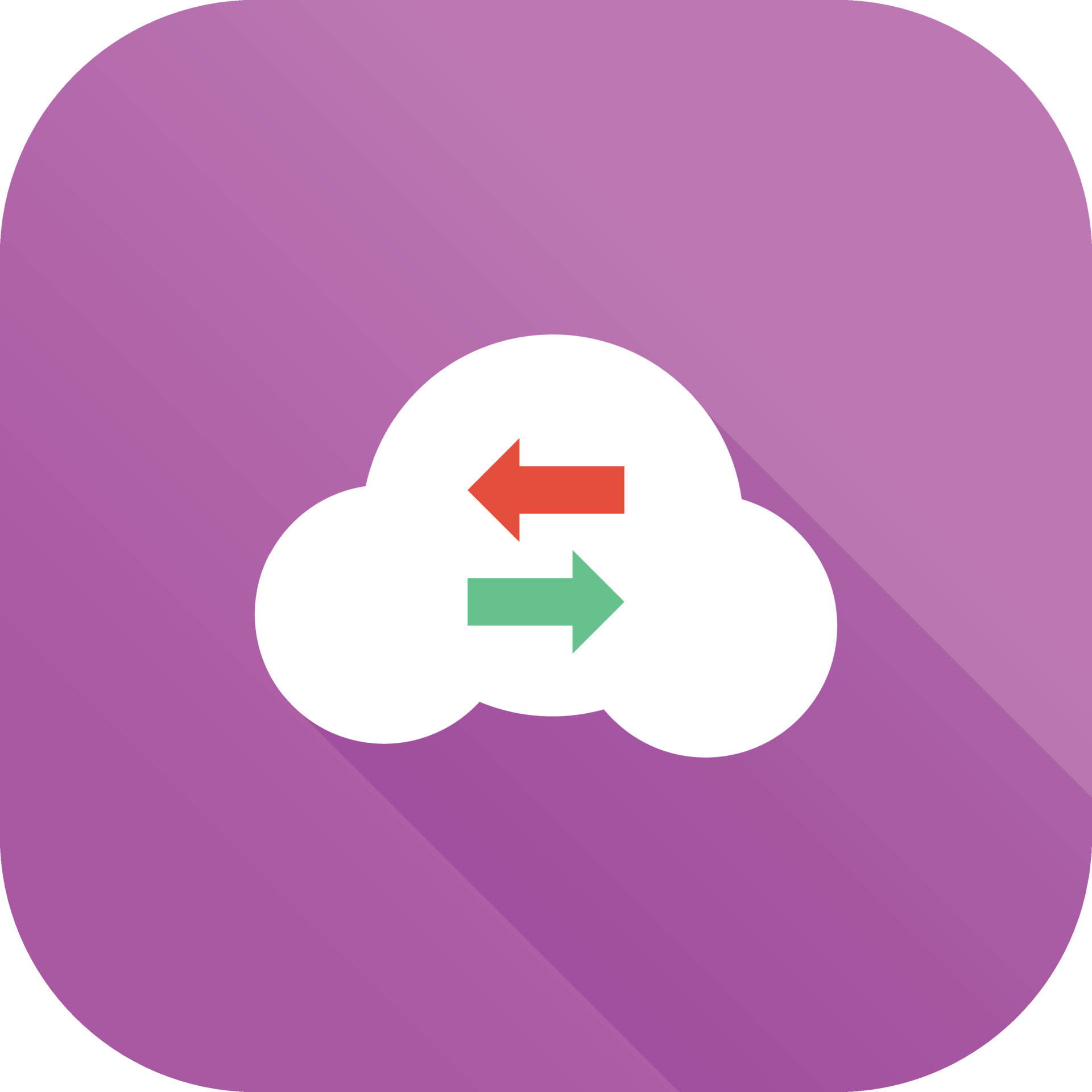 cloud file transfer flat icon 4697607 Vector Art at Vecteezy
