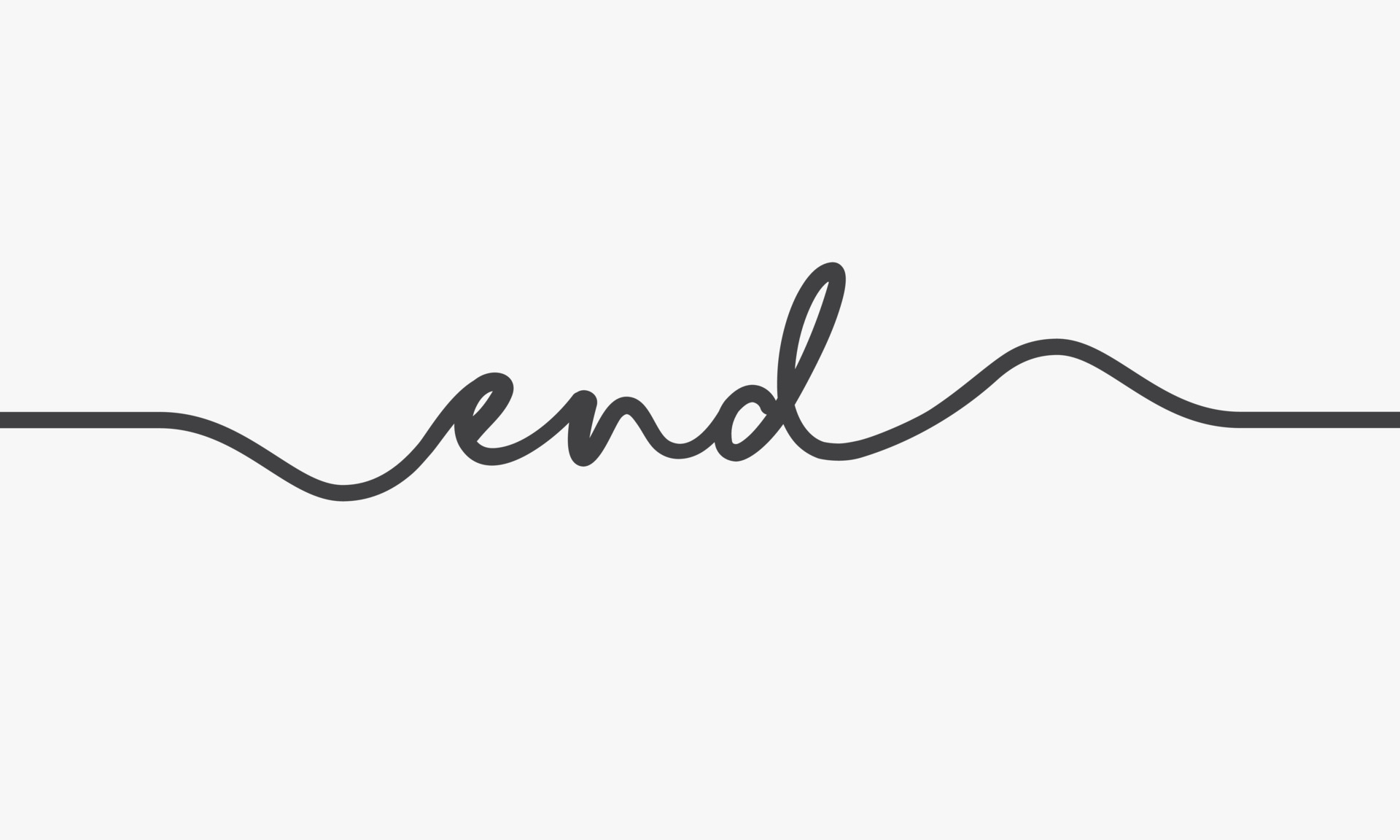 end script text on white background. 4702318 Vector Art at Vecteezy