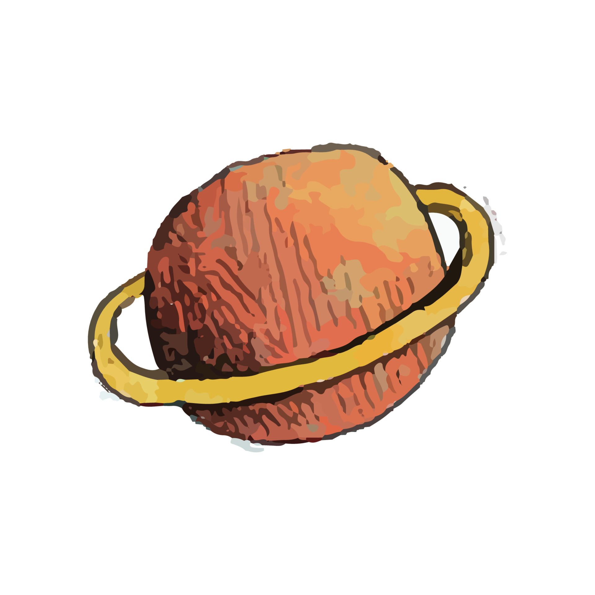 Colorful cartoon planets flat icon 4706229 Vector Art at Vecteezy