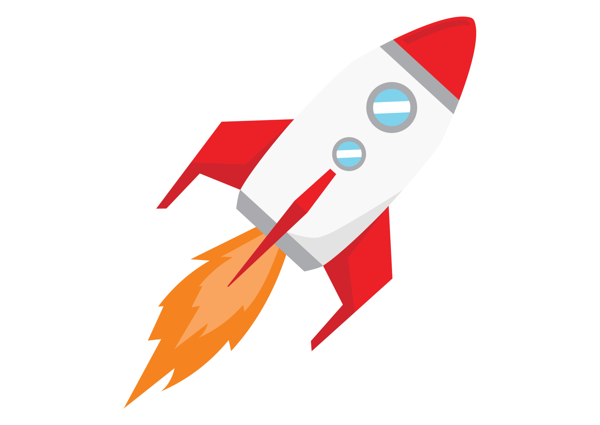 Vector Illustration of Spaceship isolated on white background 4707334 ...