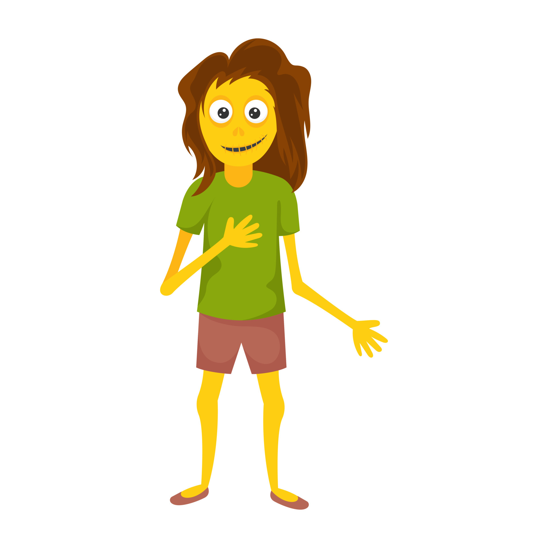 Messy Girl Concepts 4710996 Vector Art At Vecteezy