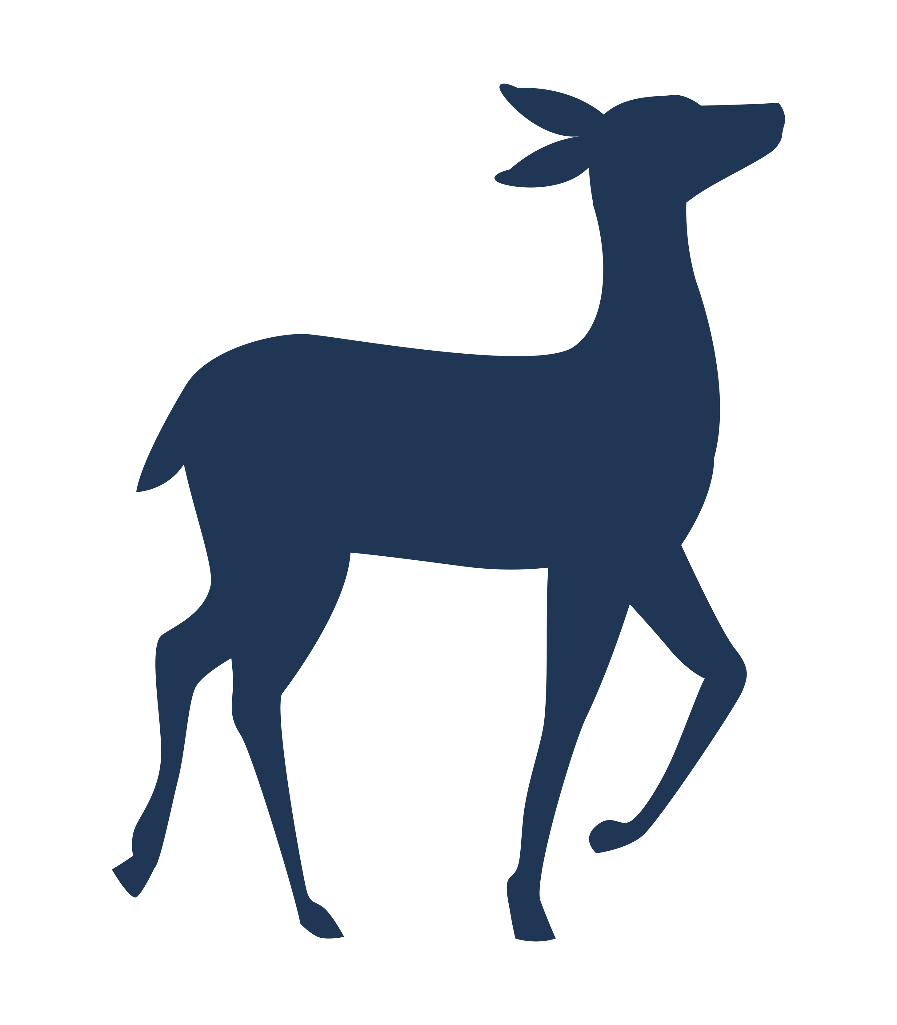 cute deer animal silhouette 4713351 Vector Art at Vecteezy