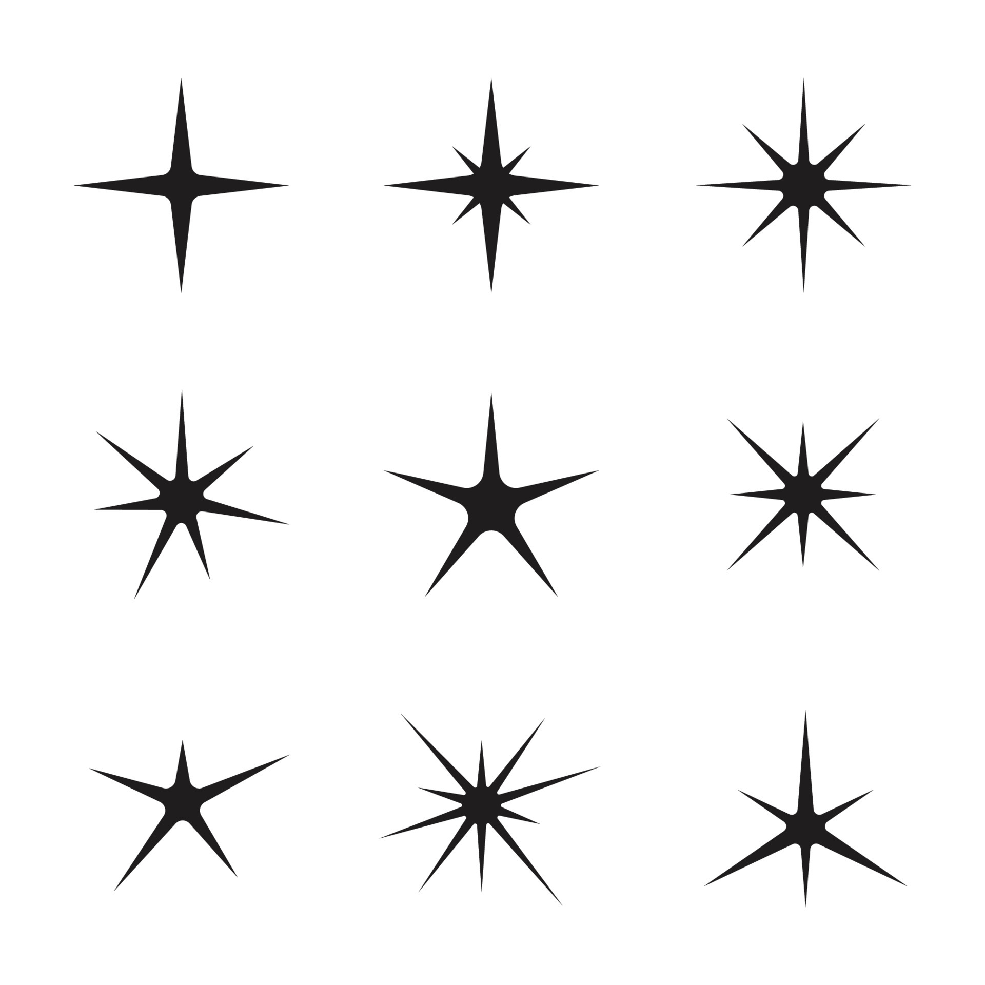 Sparks Elements And Symbols Isolated On White Background 4715218 Vector