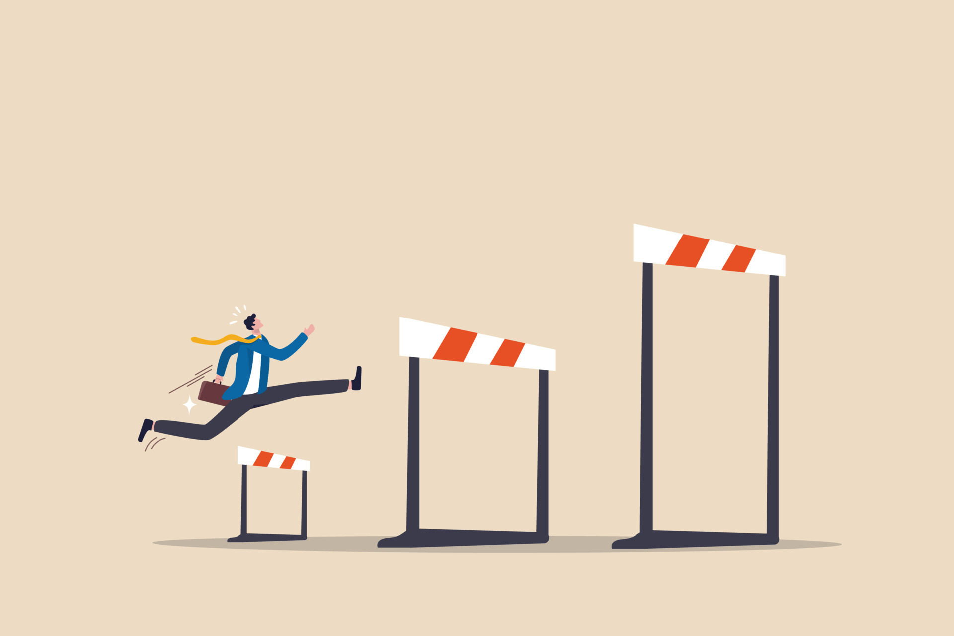Business challenge, overcome difficulty or obstacle to achieve business ... Business challenge, overcome difficulty or obstacle to achieve business ...