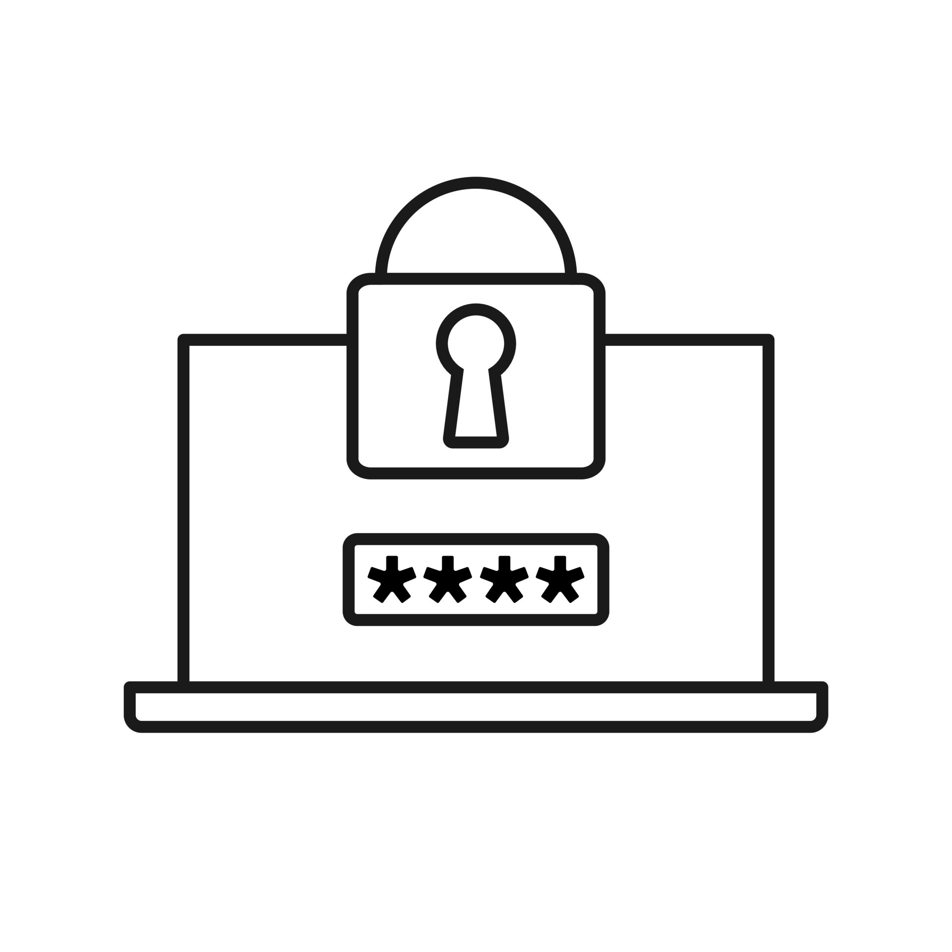 Data Security Concept Data Protection And Safe Work Flat Design