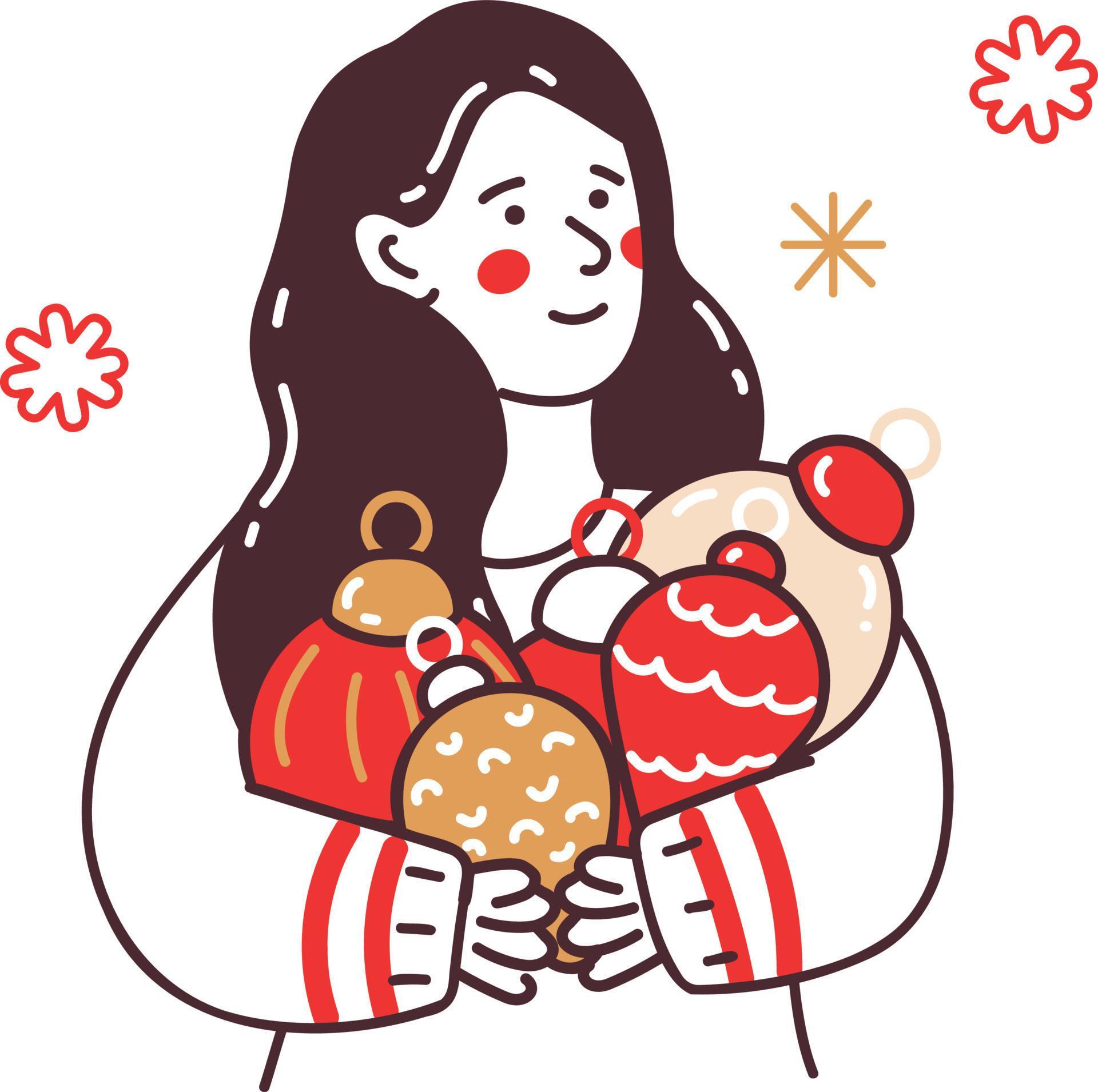 Christmas decorations and gifts 4727614 Vector Art at Vecteezy