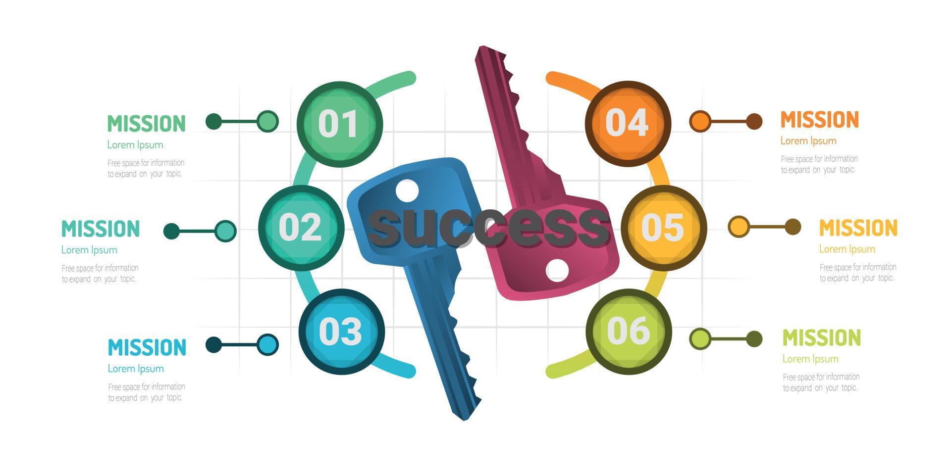 Key infographics design for Presentation business 4736417 Vector Art at ...