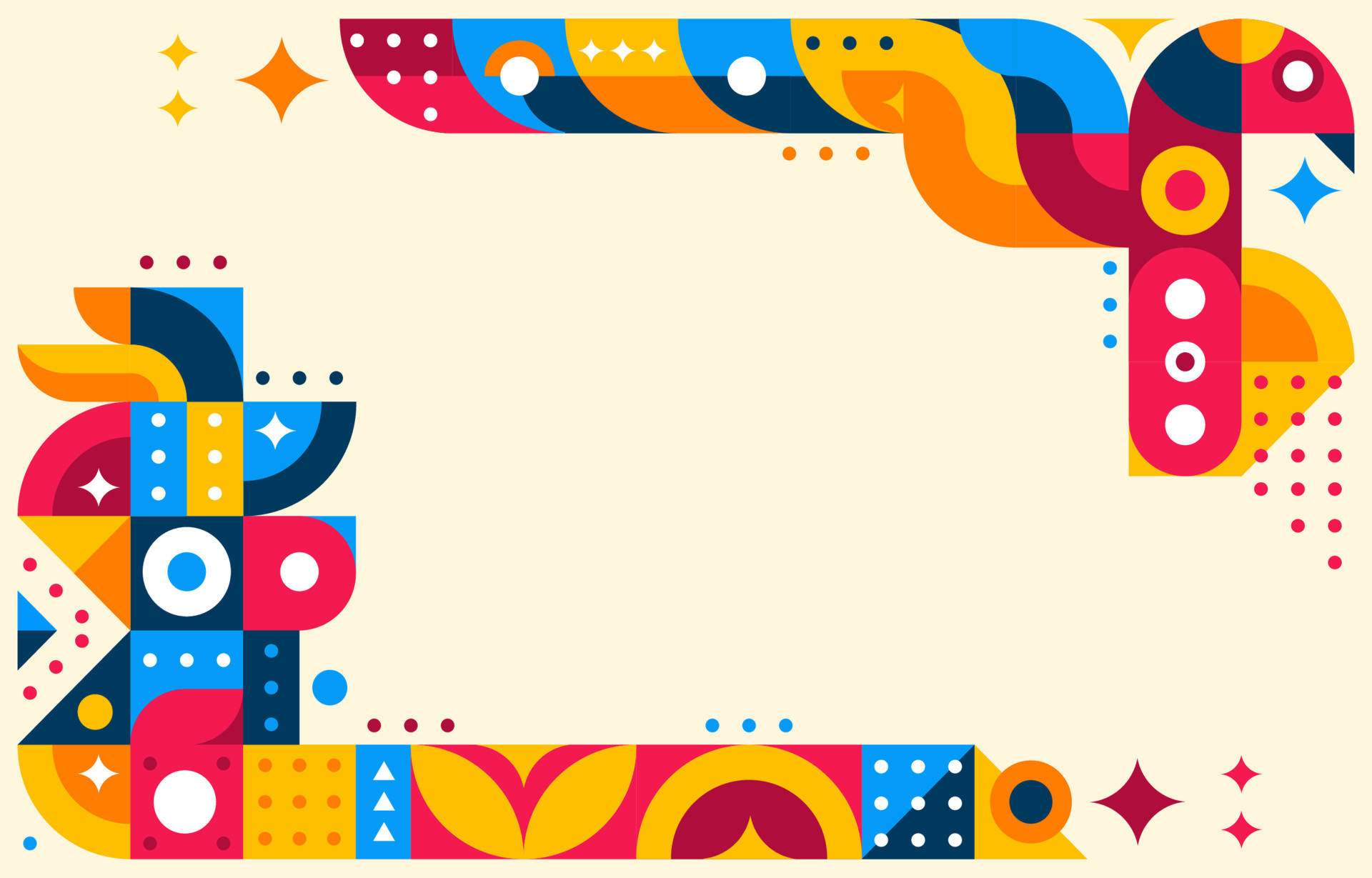 Colorful Abstract Flat Geometric Concept 4745472 Vector Art at Vecteezy