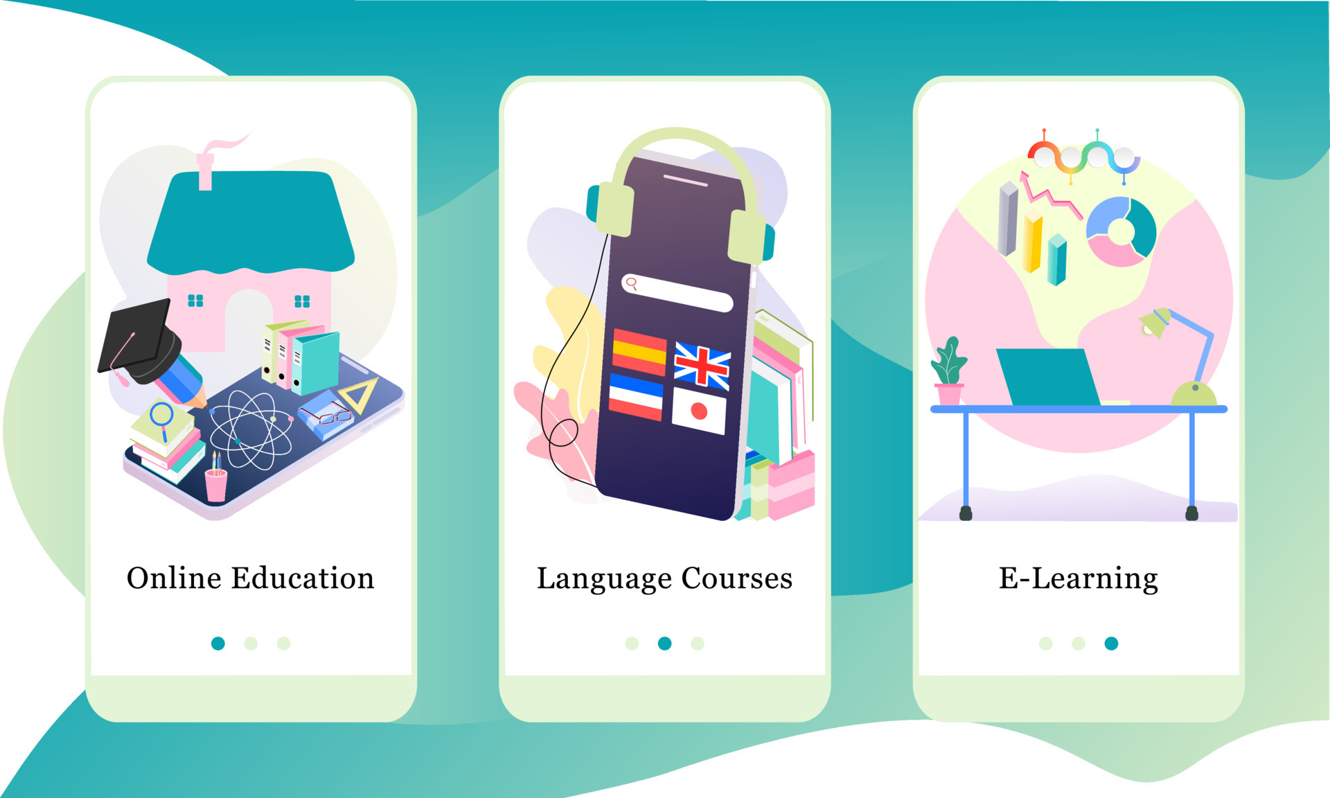 Online Courses Mobile App Onboarding Screens Online Education online-courses-mobile-app-onboarding-screens-online-education