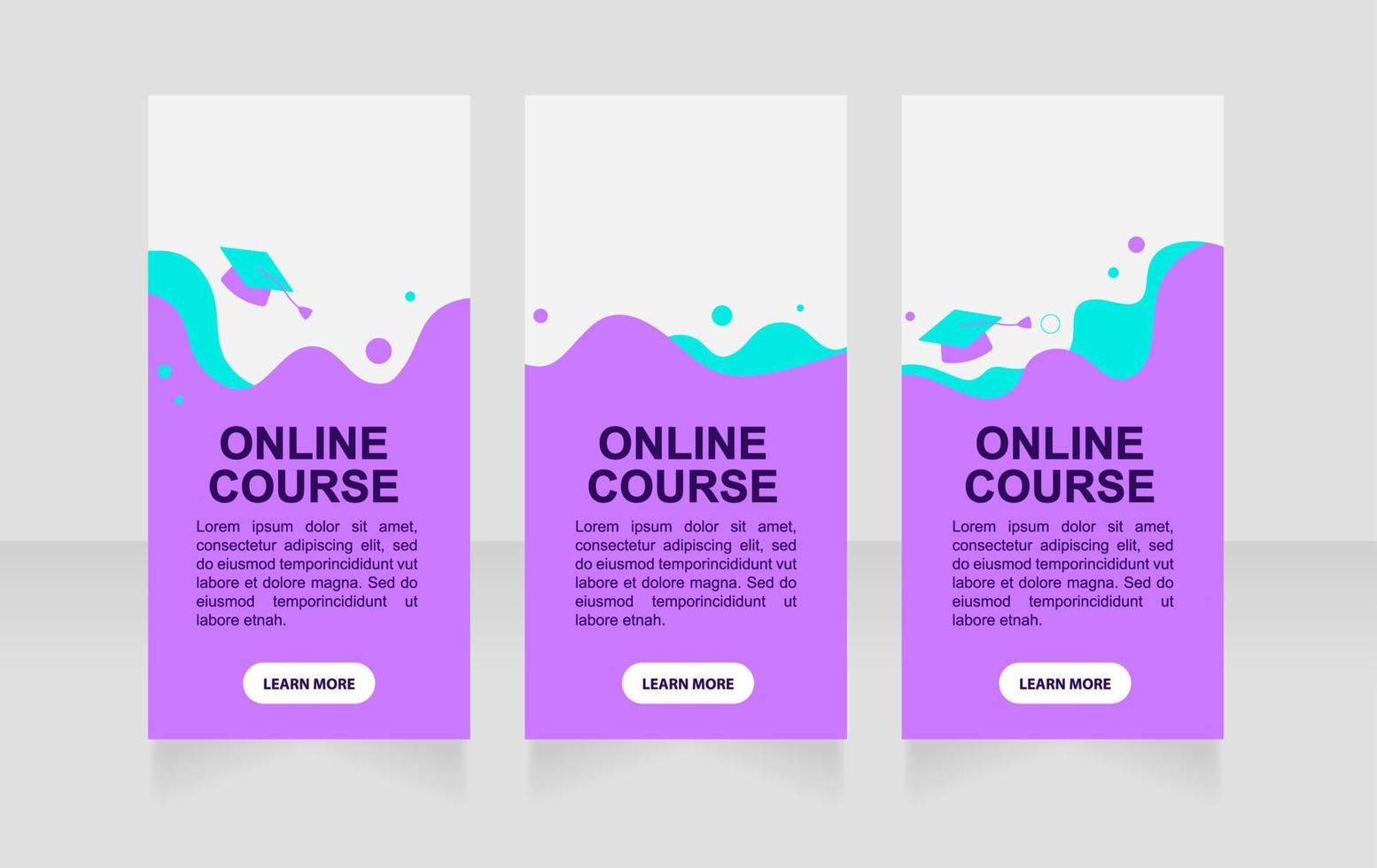 Programmer online course web banner design template 4747916 Vector Art ...