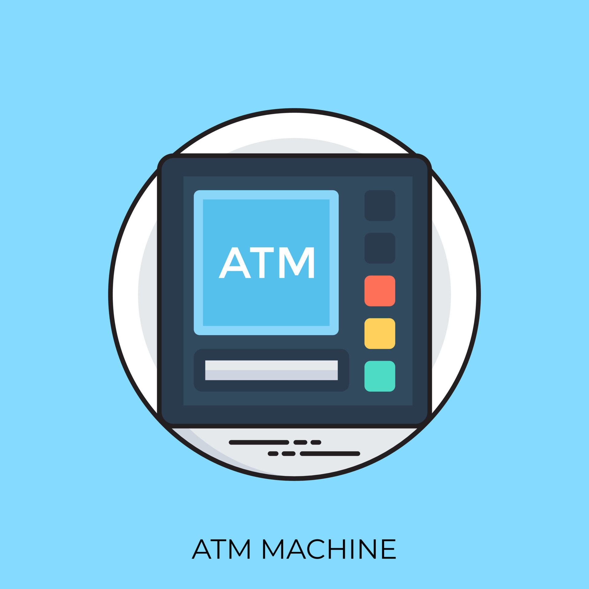 ATM Machine Concepts 4754528 Vector Art at Vecteezy