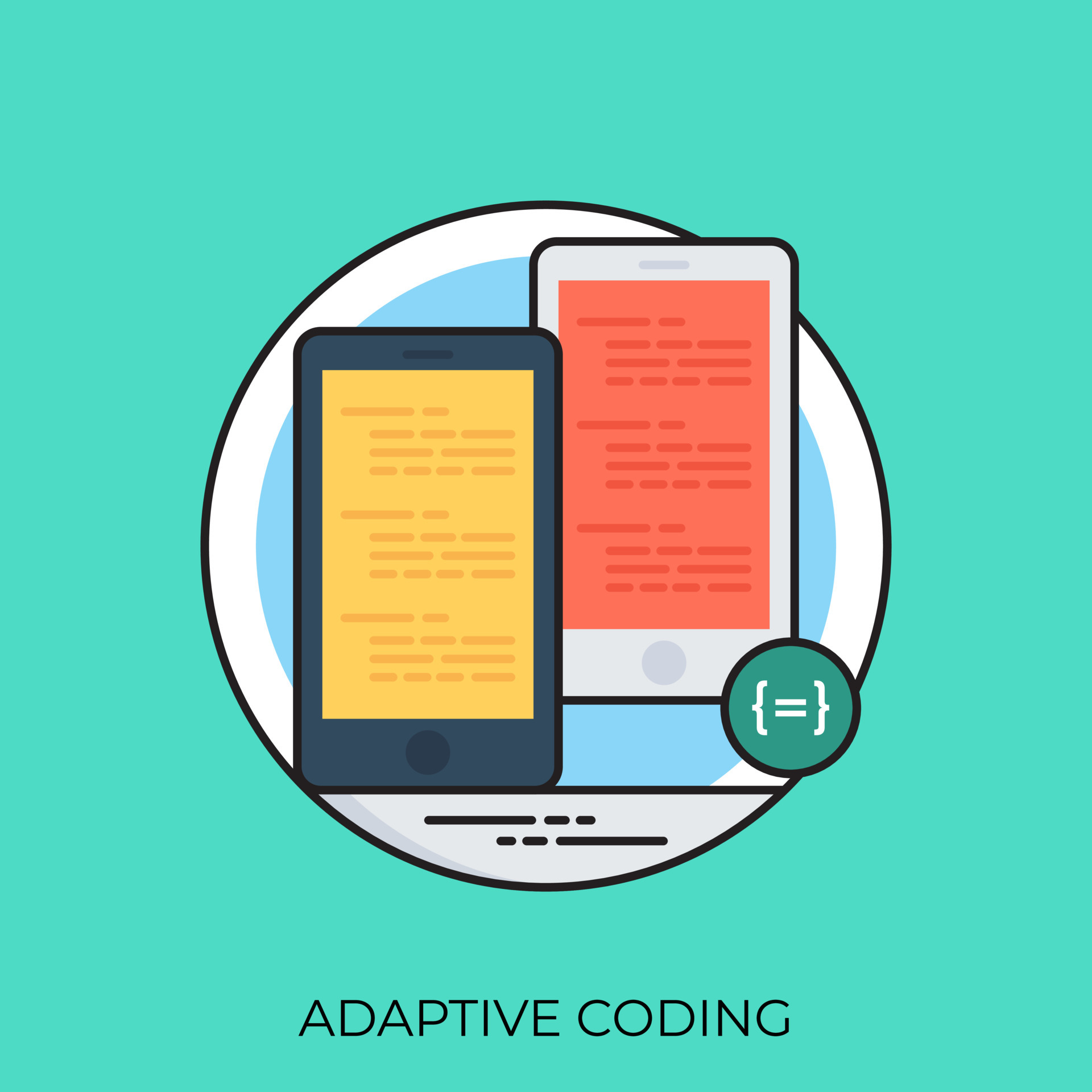 Adaptive Coding Concepts 4766322 Vector Art at Vecteezy