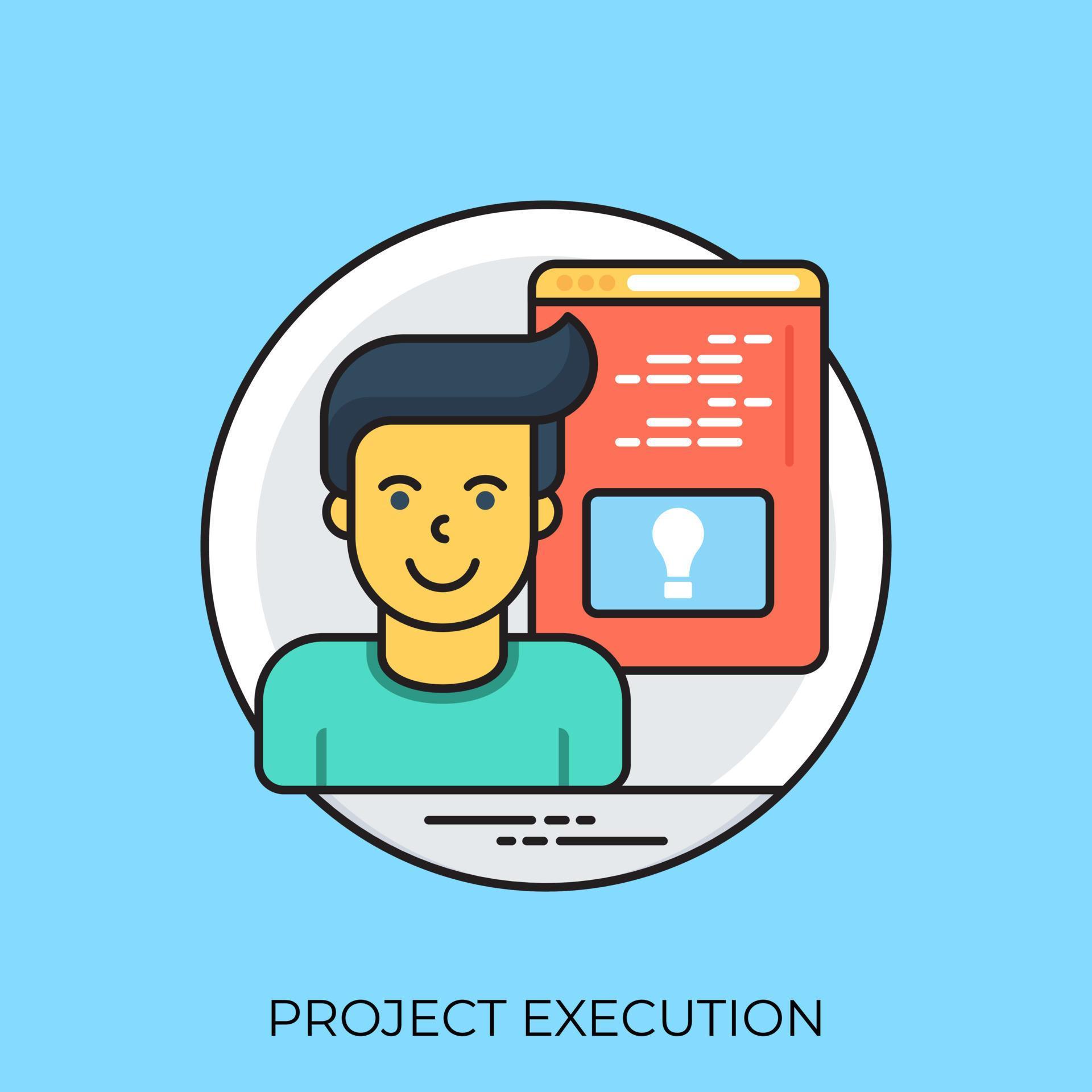 Project Execution Concepts 4766384 Vector Art At Vecteezy