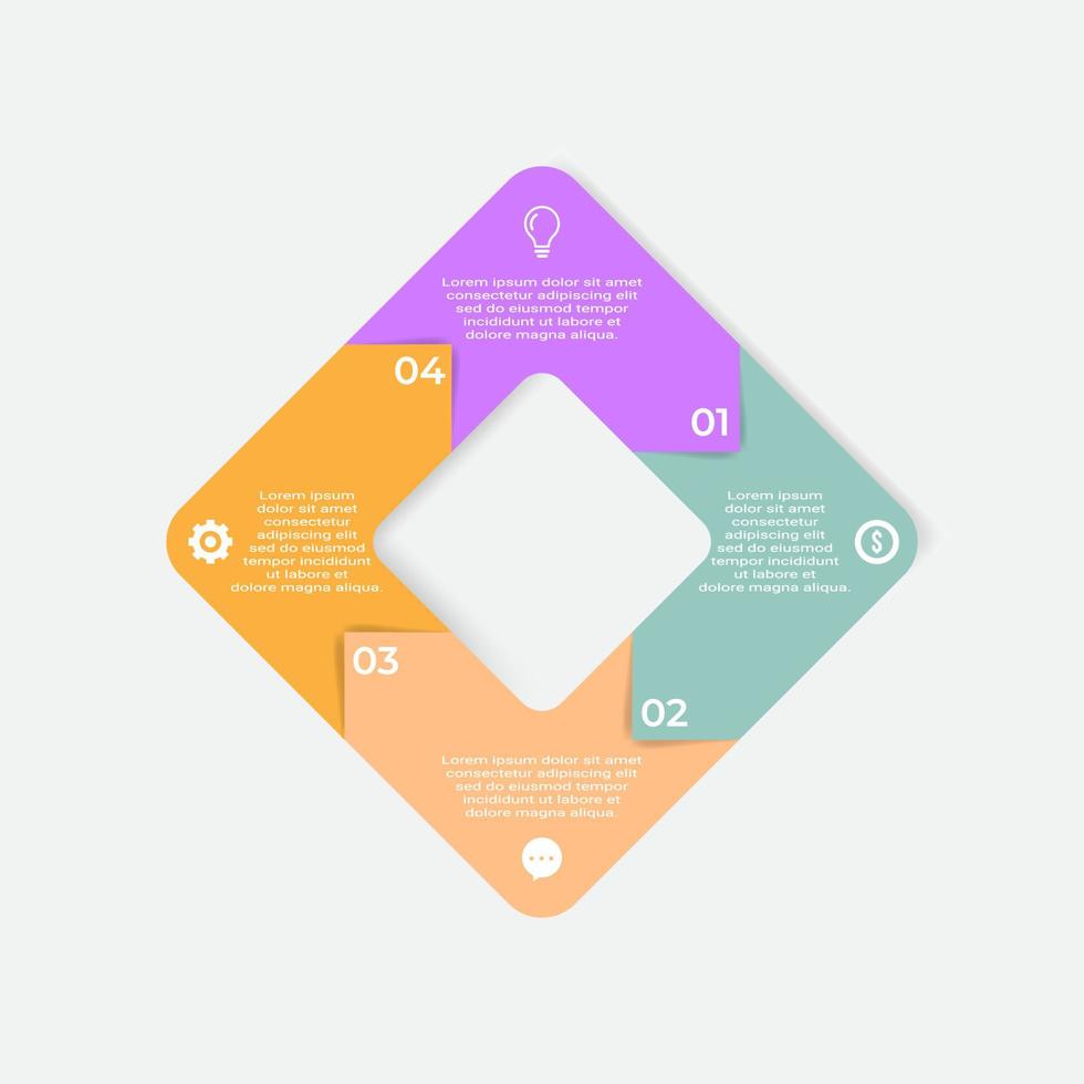 Graphic abstract element, Business data visualization. Process chart. a ...