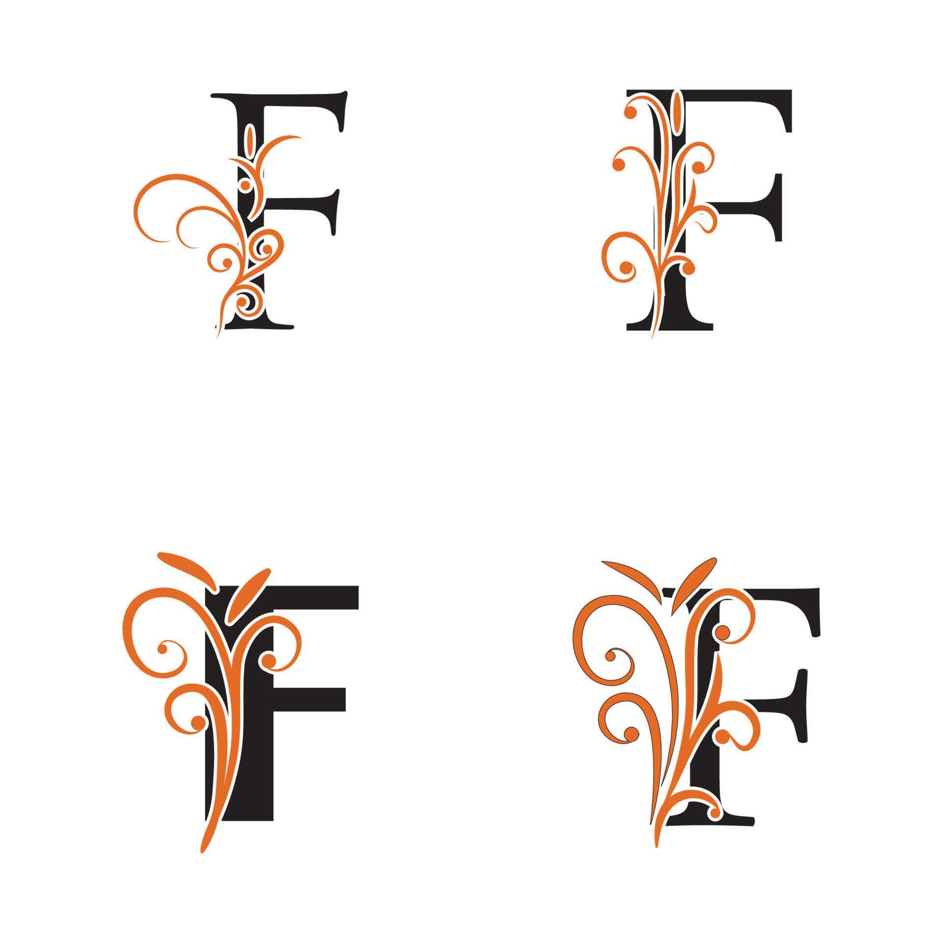 Creative Letter F Logo design vector template Symbol Logotype. 4772812 ...