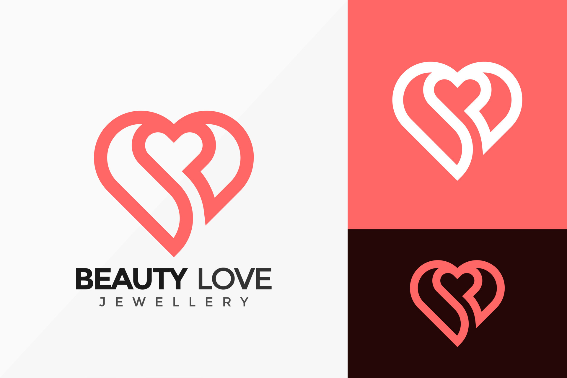Beauty Love Jewellery Logo Design Modern Idea Logos Designs Vector beauty-love-jewellery-logo-design-modern-idea-logos-designs-vector