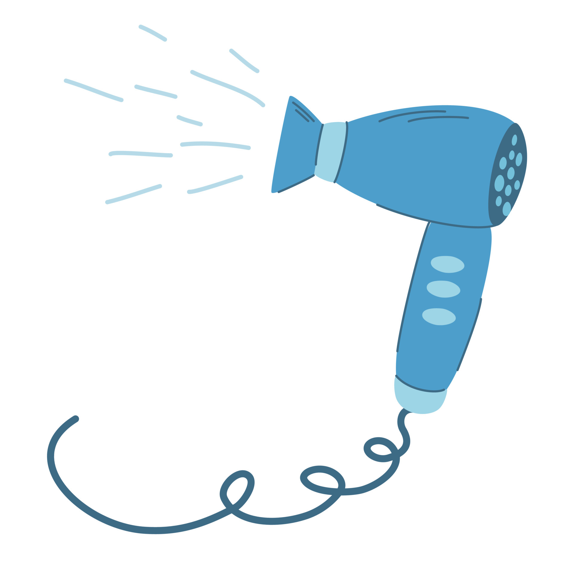 Hair Dryer Hair Care Tools For Hairdressing Salon And Home Symbol For