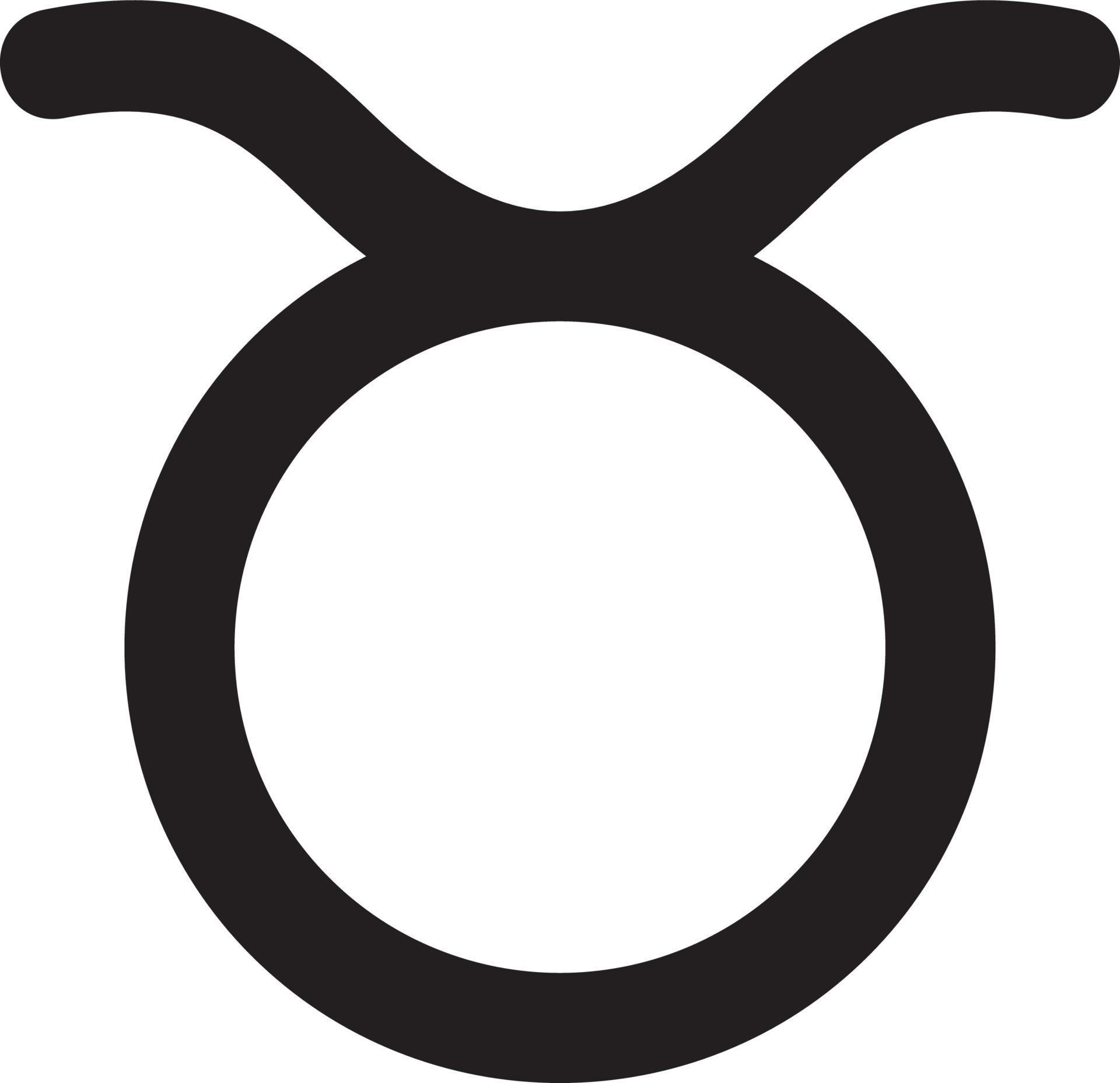 Taurus Zodiac Sign Symbol Simple 4785559 Vector Art At Vecteezy