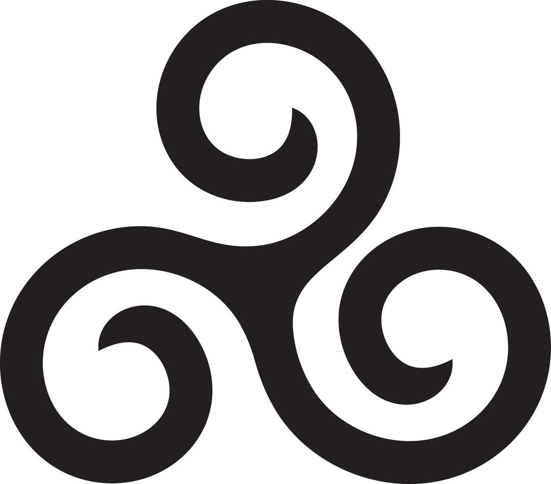 Triskele Triskelion Spiral 4791161 Vector Art At Vecteezy