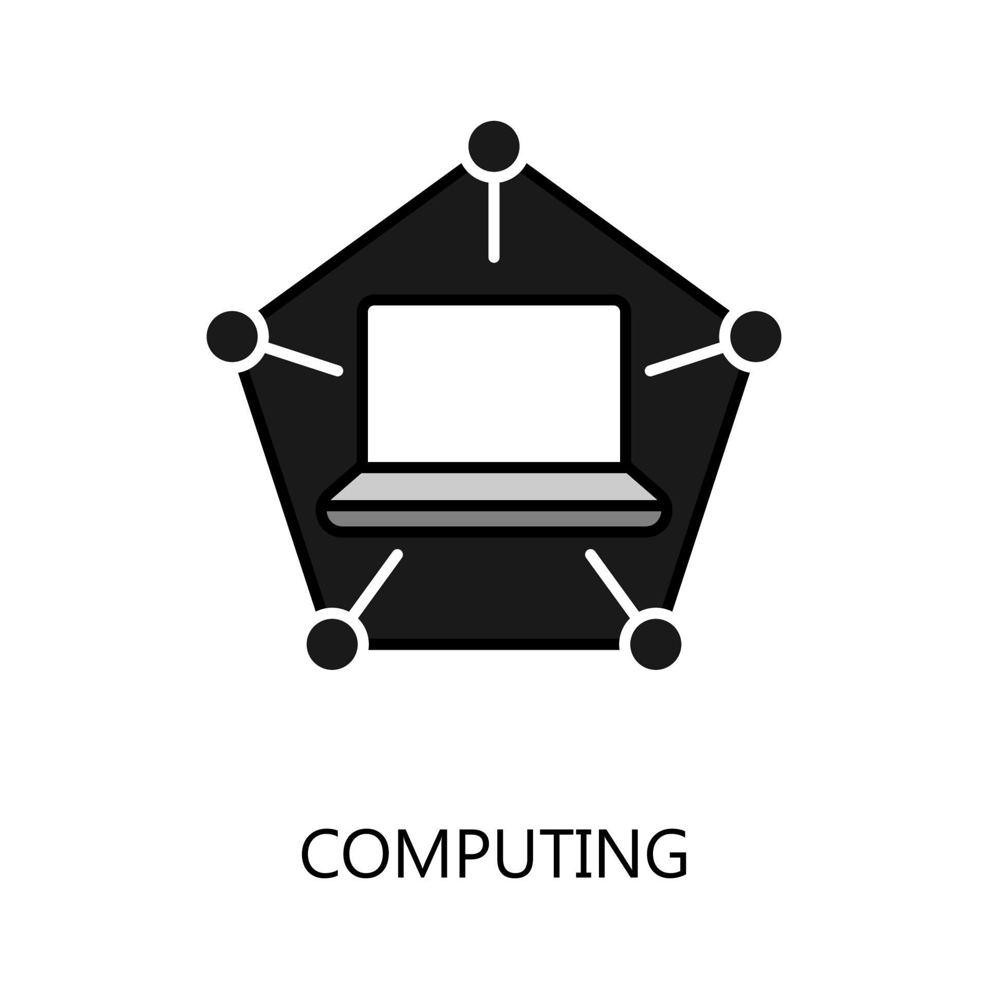 Computing icon. Trendy flat vector Computing icon on white background ...
