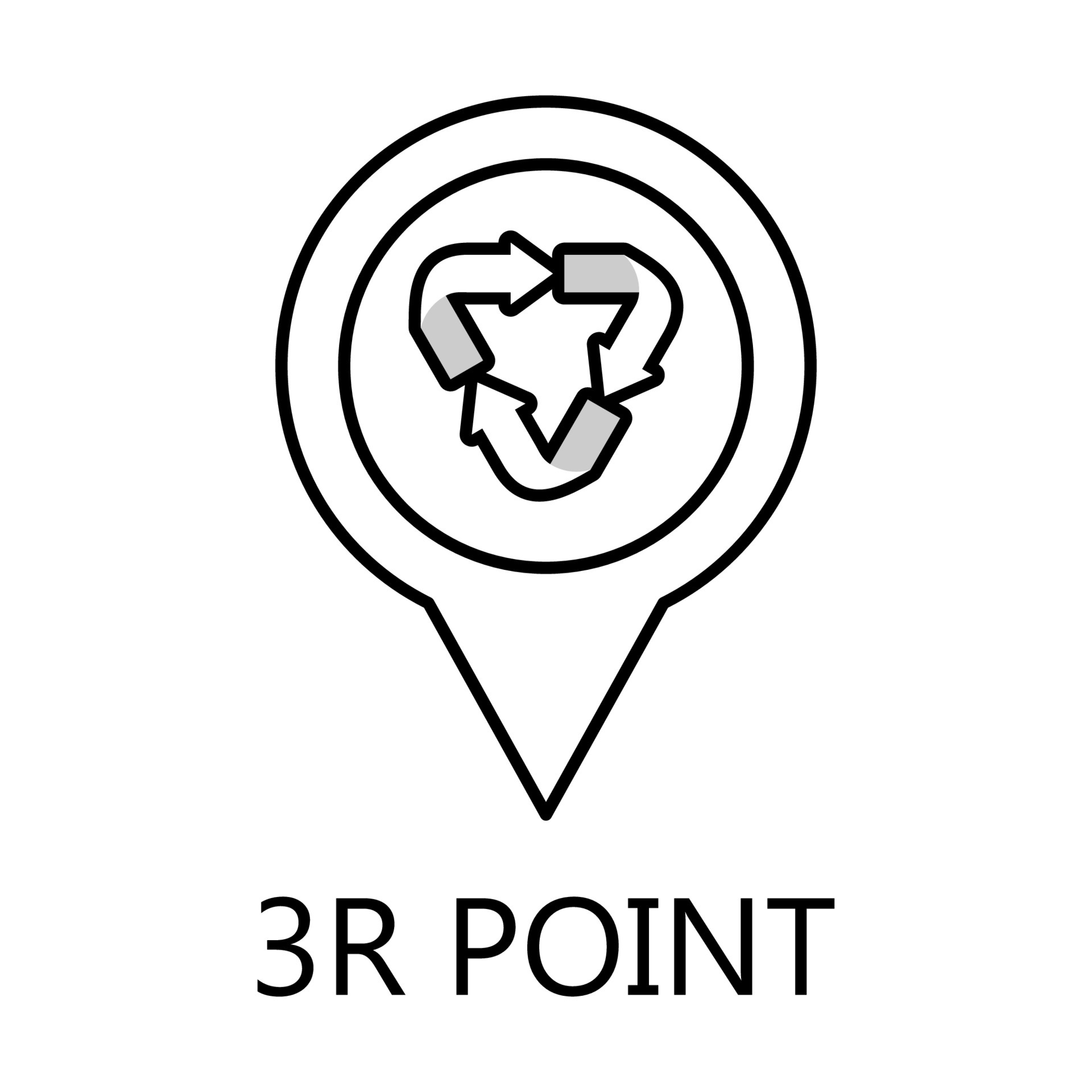 Reduce reuse recycle Point icon. Trendy flat vector Reduce reuse ... Reduce reuse recycle Point icon. Trendy flat vector Reduce reuse ...