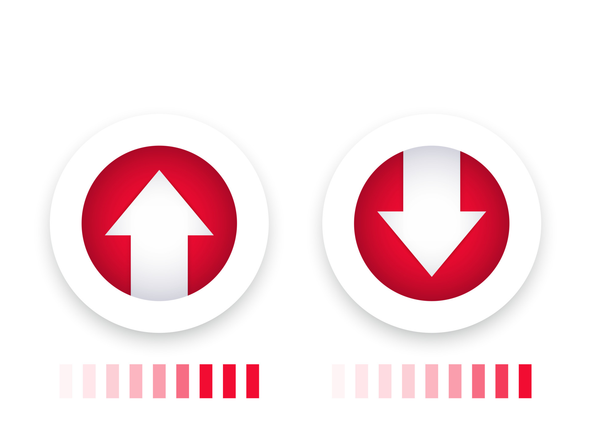 download, upload icons with progress bar 4806035 Vector Art at Vecteezy