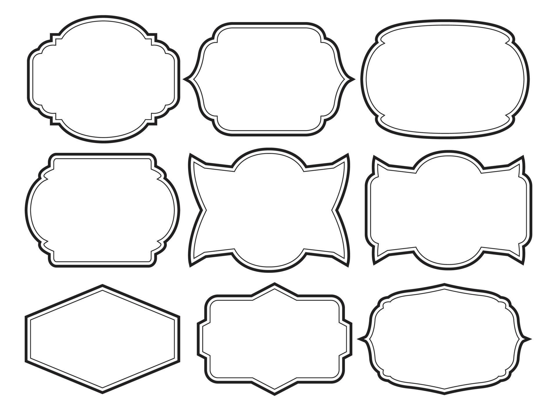 Set of frames border design vintage 4815284 Vector Art at Vecteezy