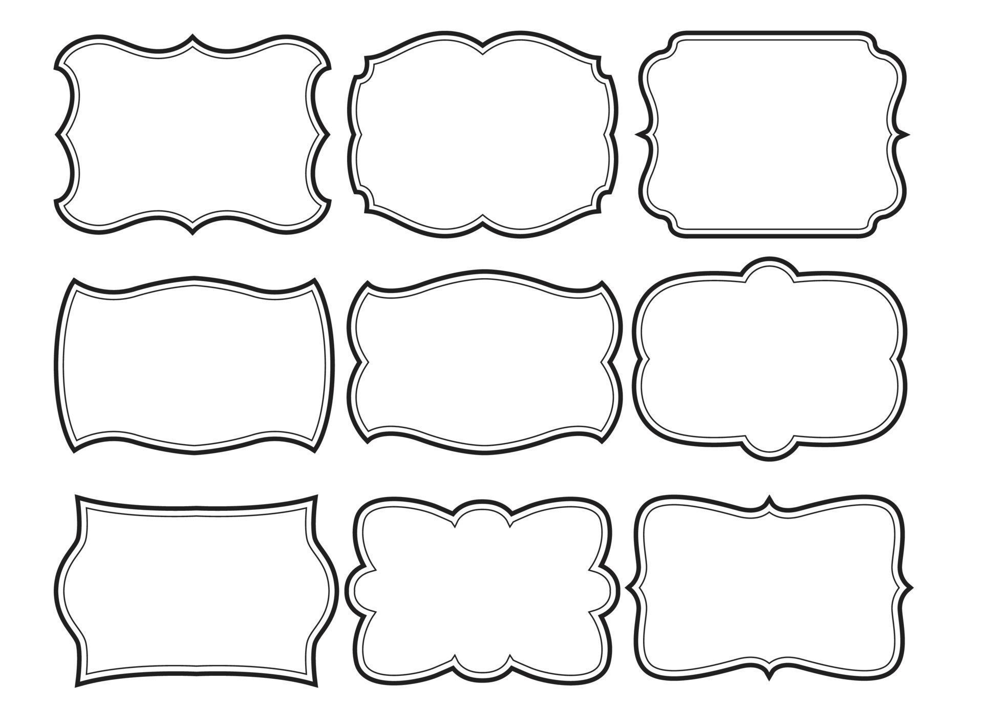 Set of frames border design vintage 4815290 Vector Art at Vecteezy