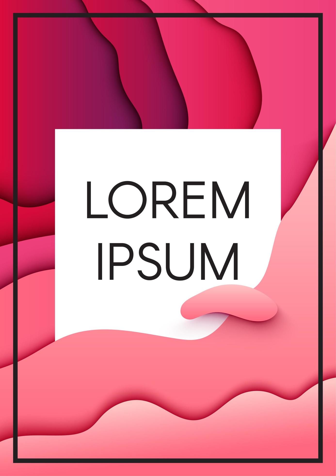 Abstract paper cut with text frame 4818372 Vector Art at Vecteezy