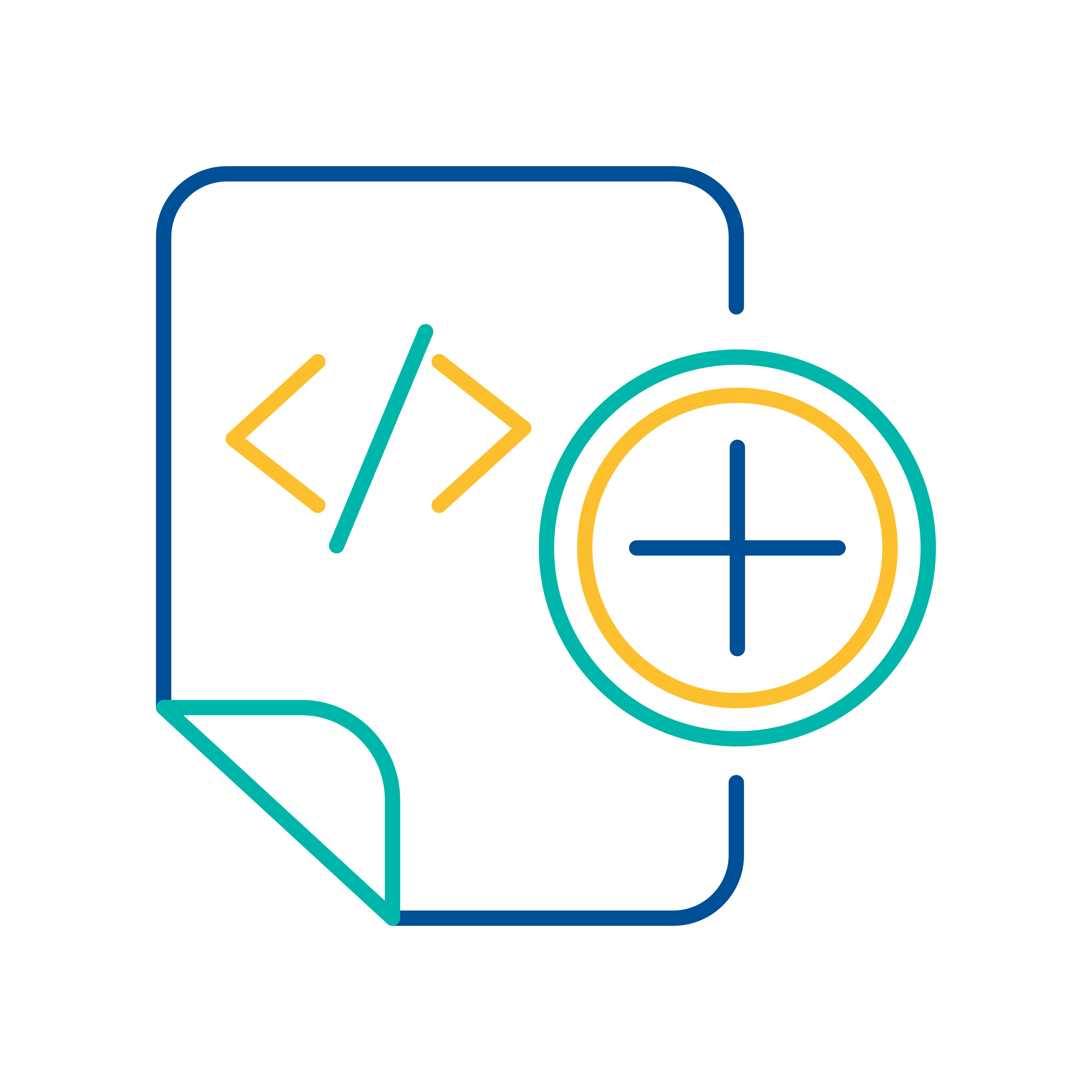 HTML tag adding blue and yellow thin line pictogram 4818572 Vector Art ...