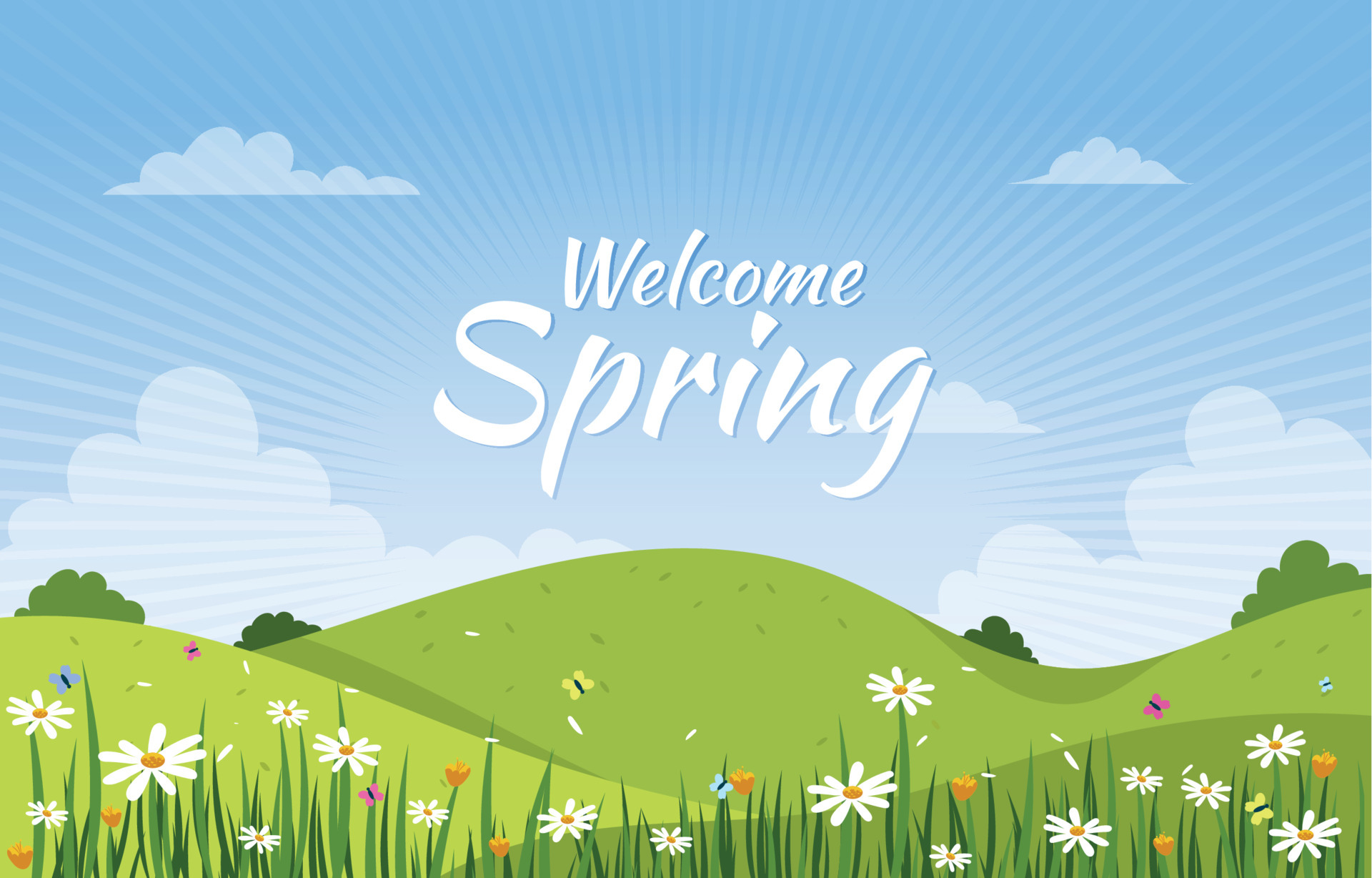 Background of Spring Landscape 4821247 Vector Art at Vecteezy