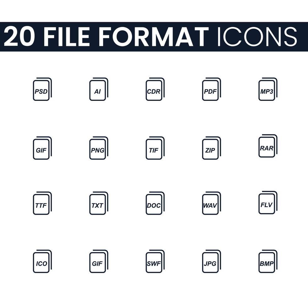 20 File Format Icons. File Format Icons Pack. File Format Collection of ... 20 File Format Icons. File Format Icons Pack. File Format Collection of ...