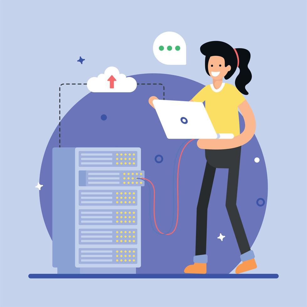 Database Service and Management 4824799 Vector Art at Vecteezy