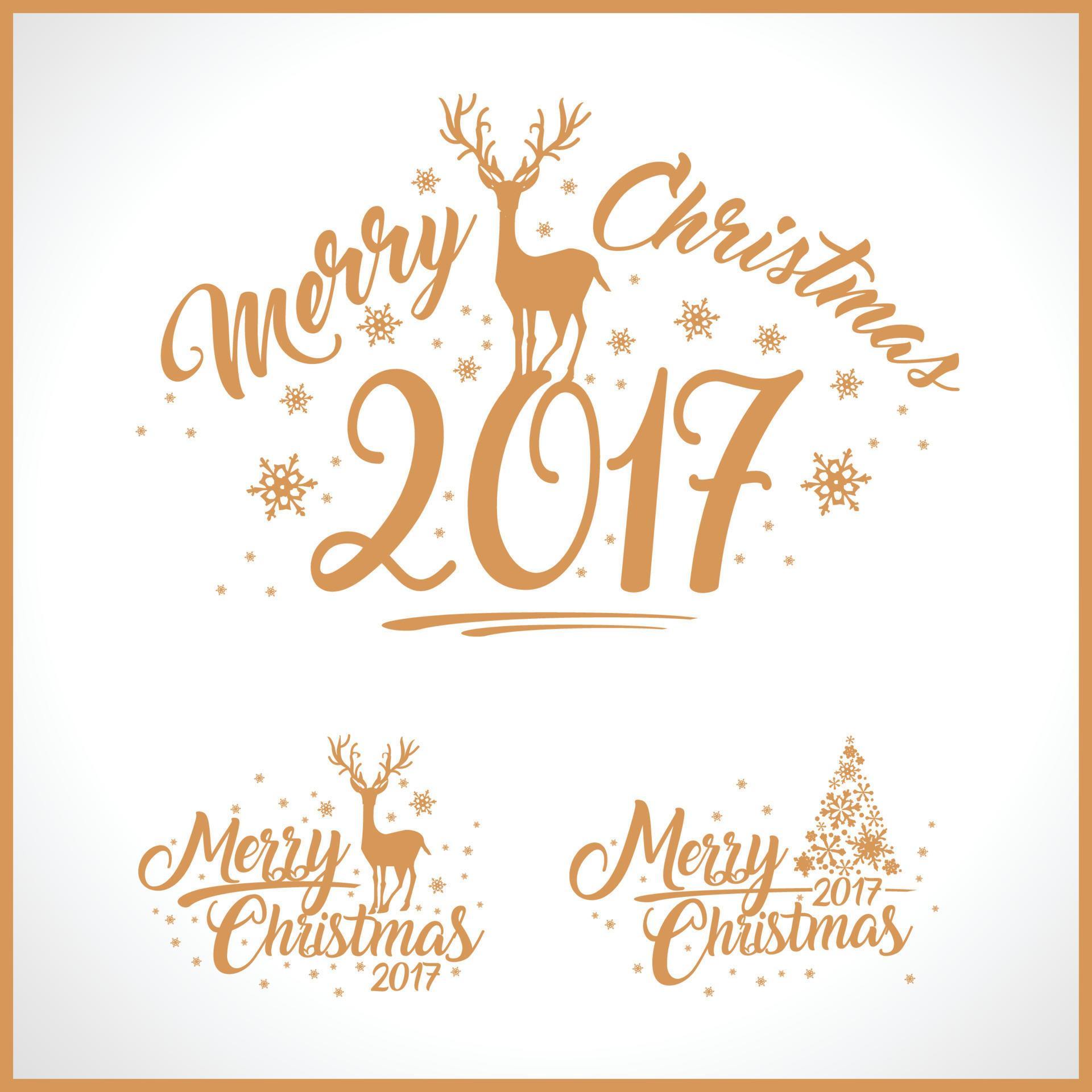 Merry Christmas Design Set 4826871 Vector Art at Vecteezy