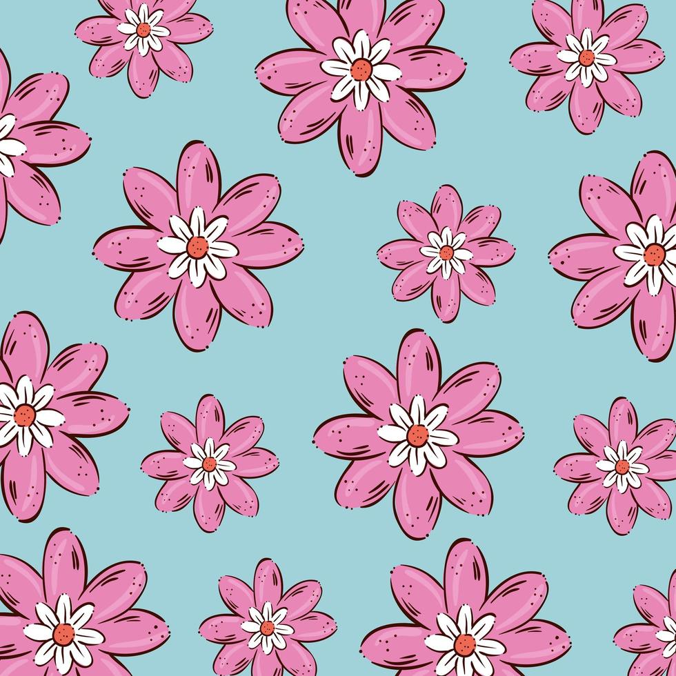 Pink flowers background vector design 4830687 Vector Art at Vecteezy