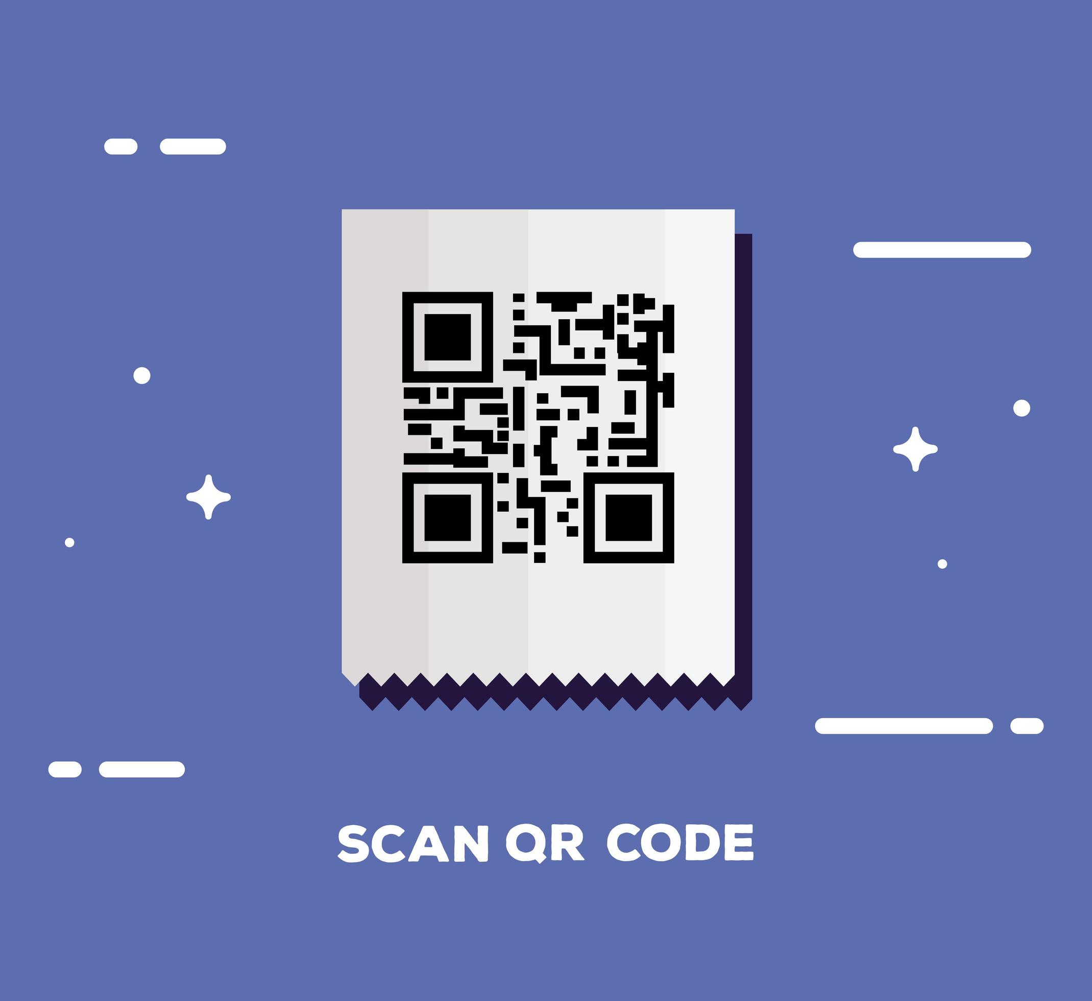 scan qr code in voucher paper 4832877 Vector Art at Vecteezy