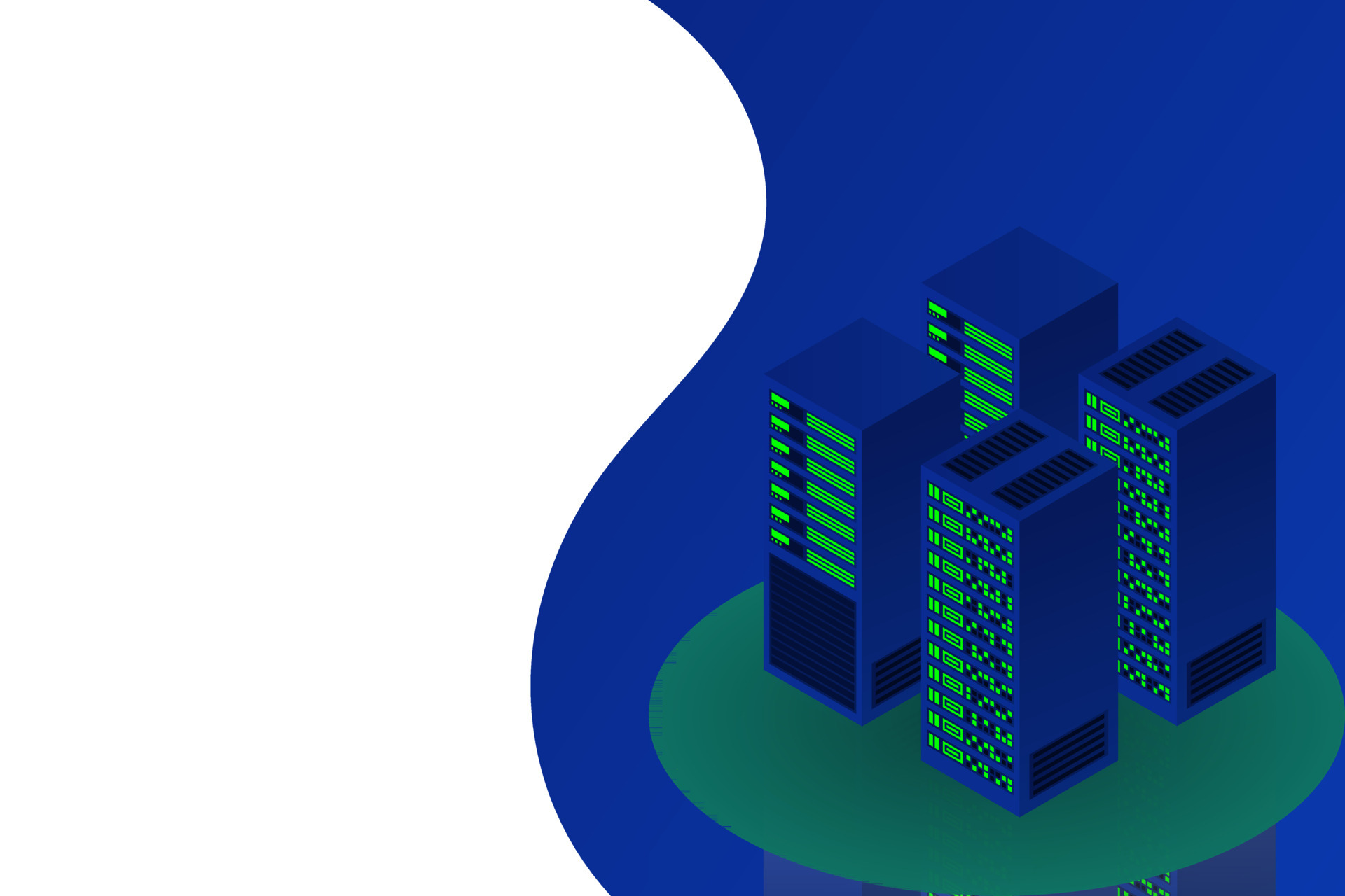 Server room isometric, Cloud storage data, Data center, Big data ...