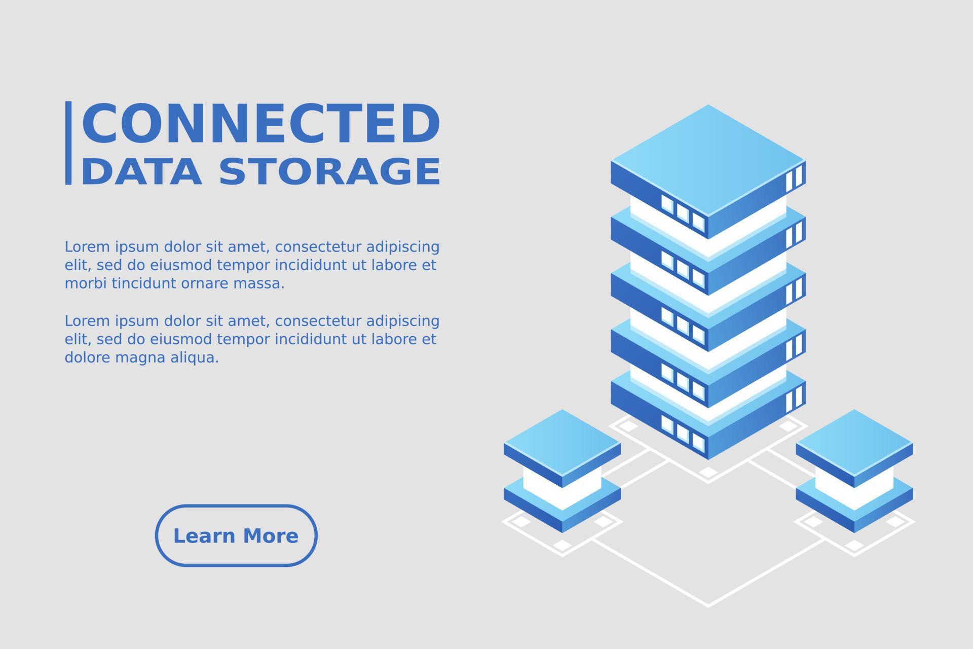 Transfer of user data to the server. Data flow. Data storage. Server. Digital space. Data center ...