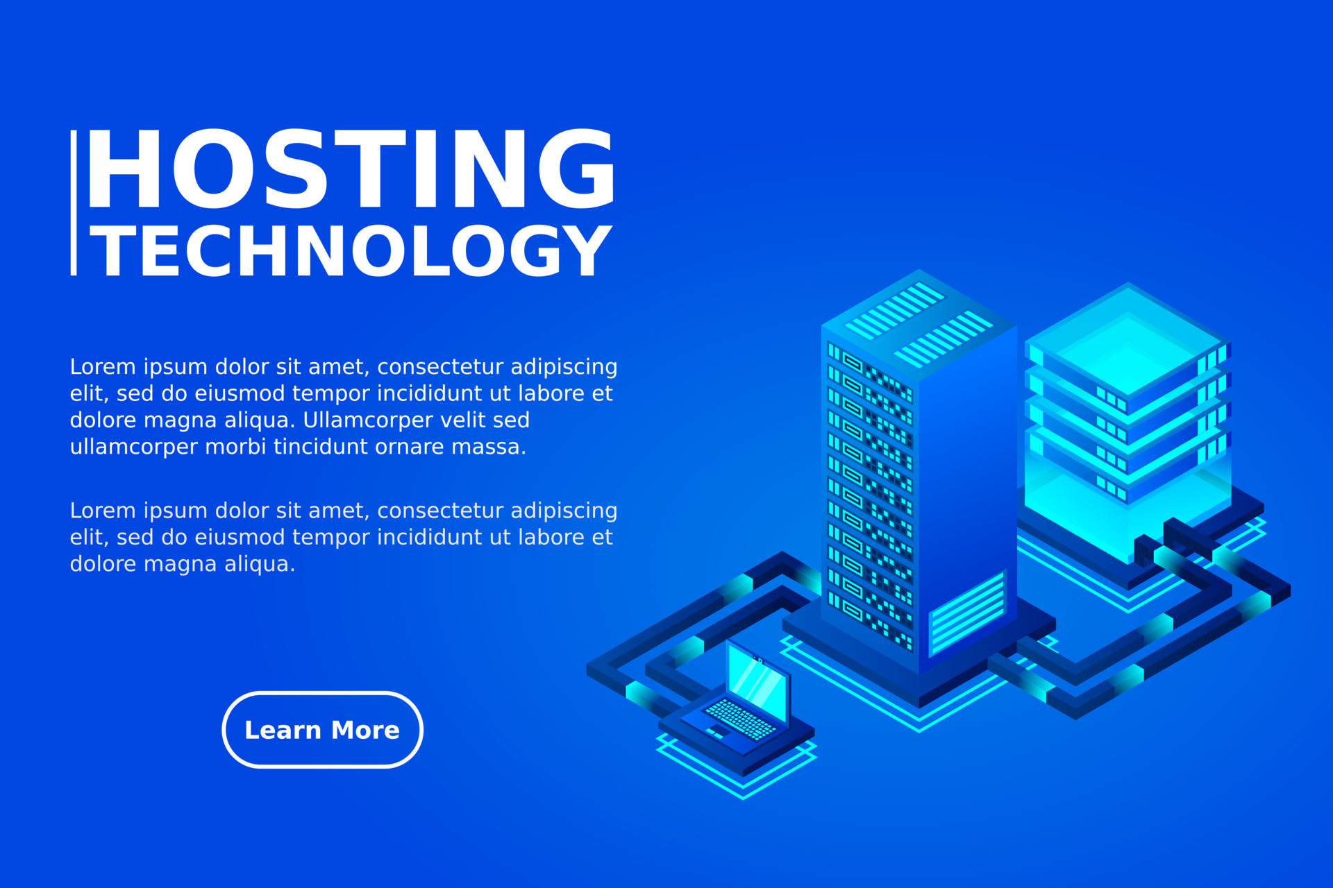 Transfer of user data to the server. Data hosting. Data flow. Data storage. Server. Digital ...