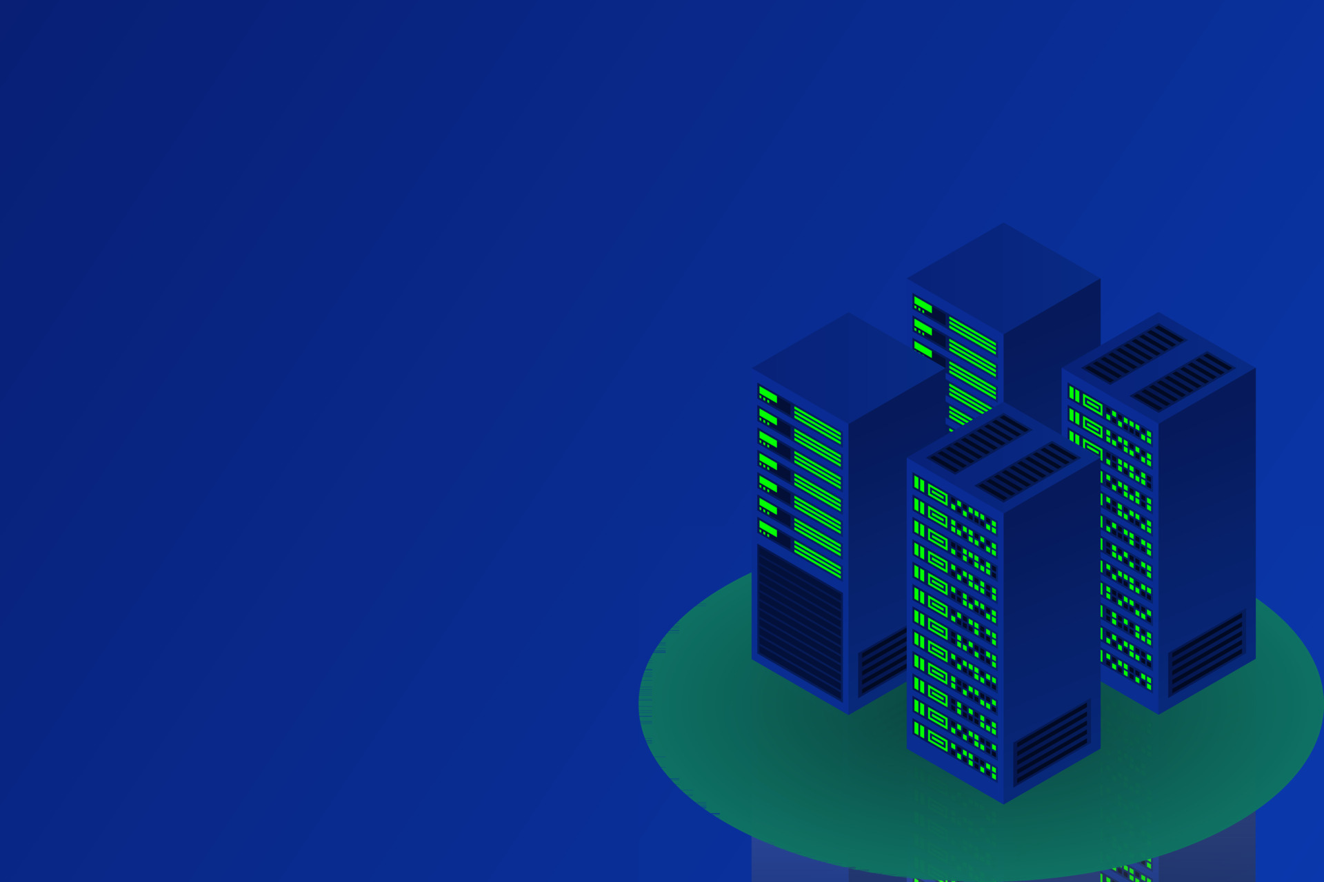 Server room isometric, Cloud storage data, Data center, Big data ...