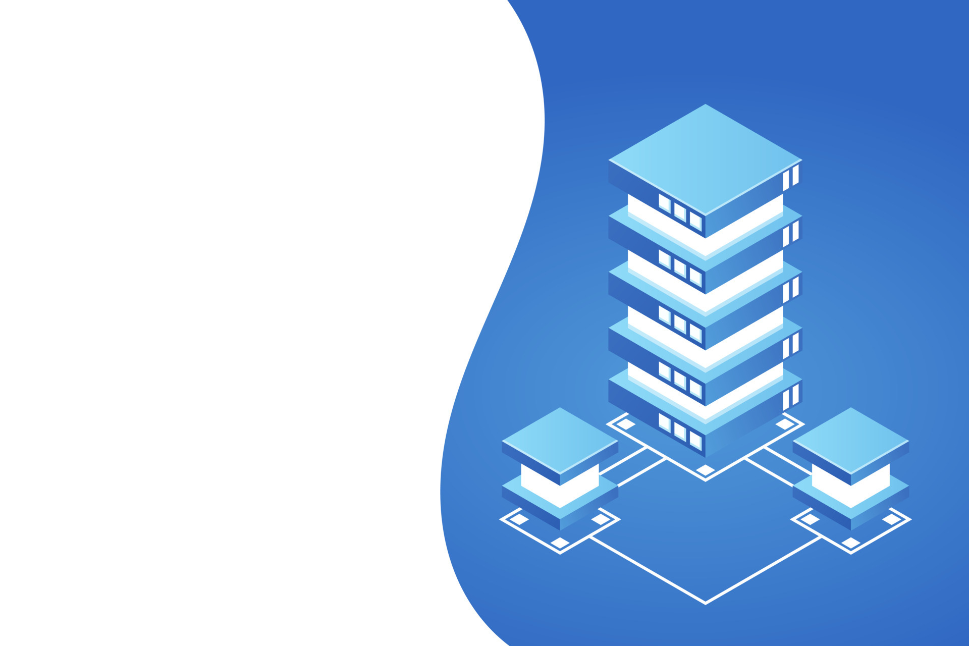 Transfer of user data to the server. Data flow. Data storage. Server ...