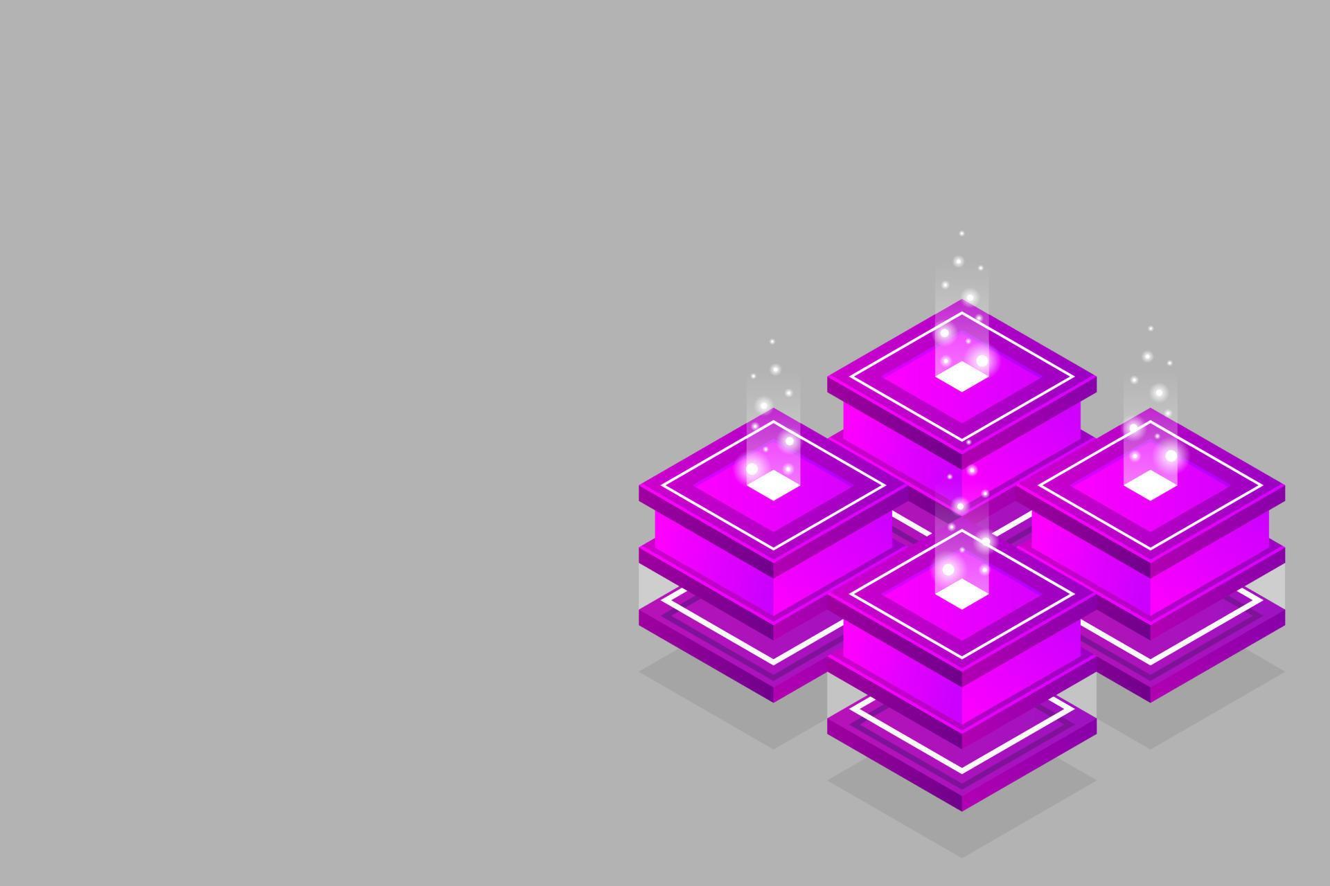 Server room isometric, Cloud storage data, Data center, Big data ...