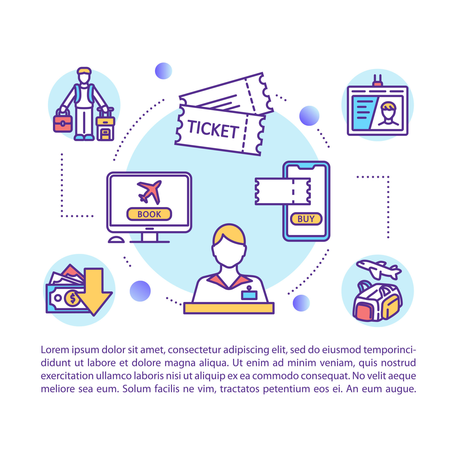 Cheap tickets concept icon with text. Transportation discount. Last ...