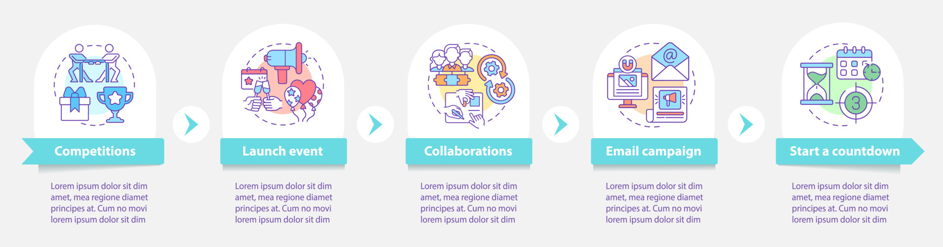 Startup client engaging vector infographic template. Business ...